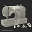 Sewing Set Modeled 3d Model