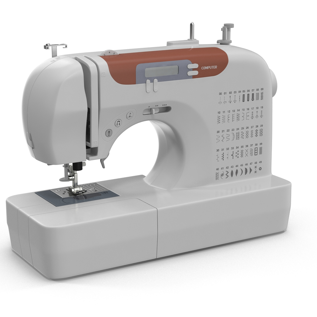 sewing set modeled 3d model