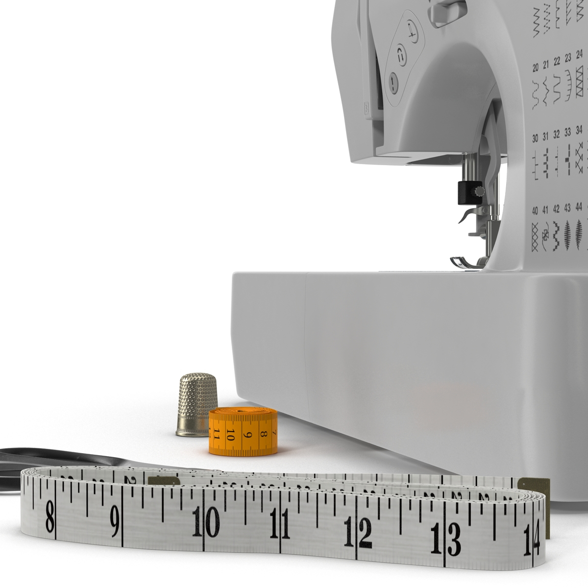 sewing set modeled 3d model