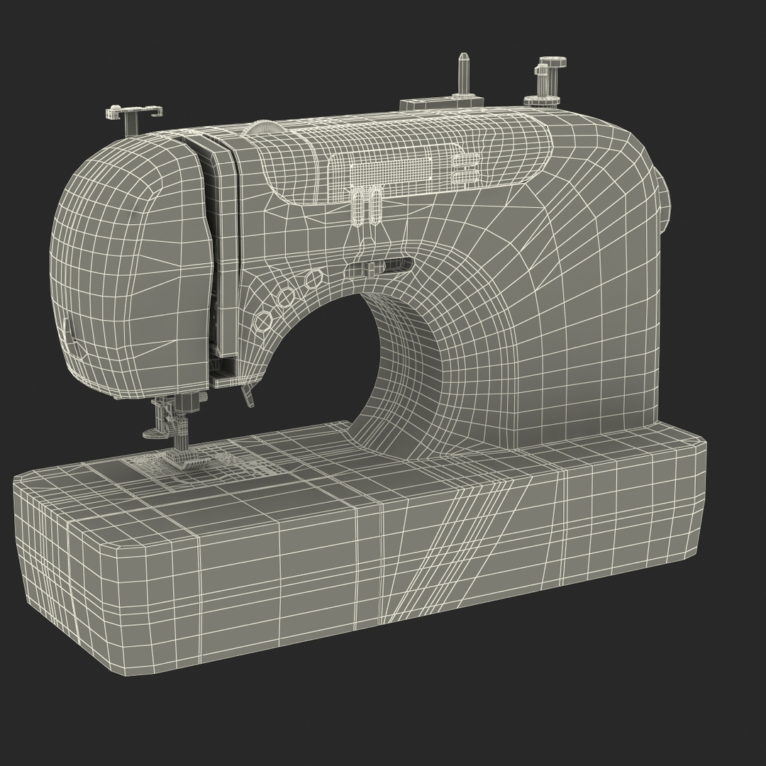 sewing set modeled 3d model