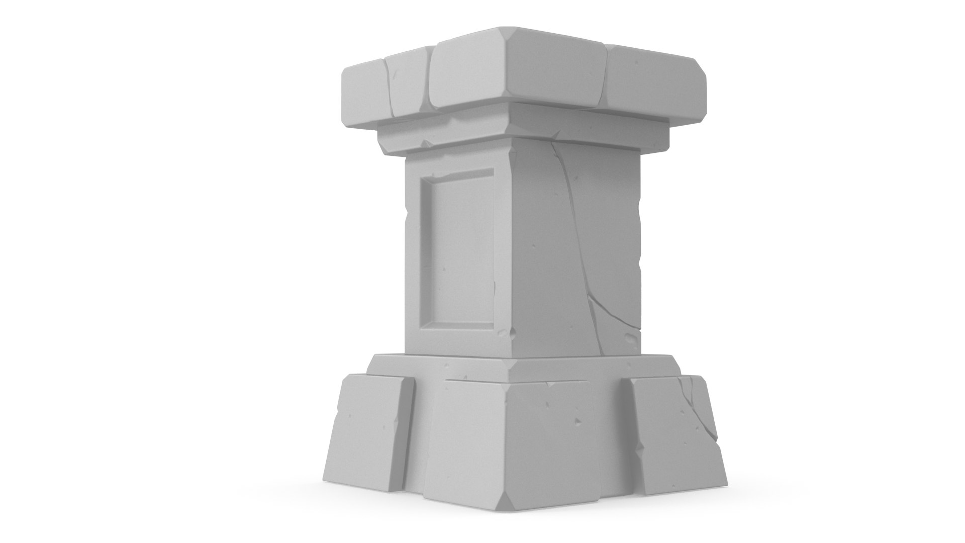 3D Stylized Pedestal - TurboSquid 2337503