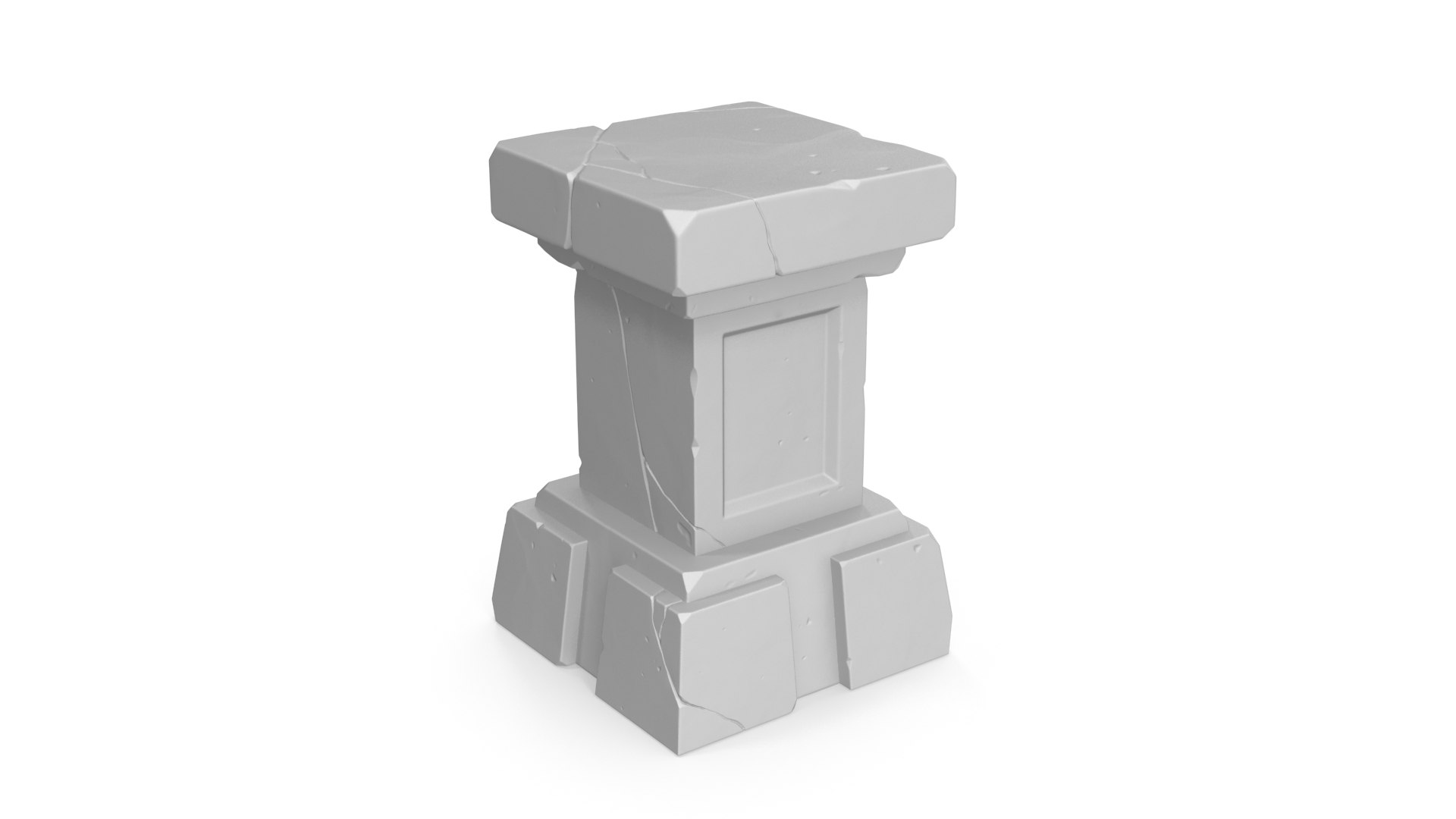3D Stylized Pedestal - TurboSquid 2337503