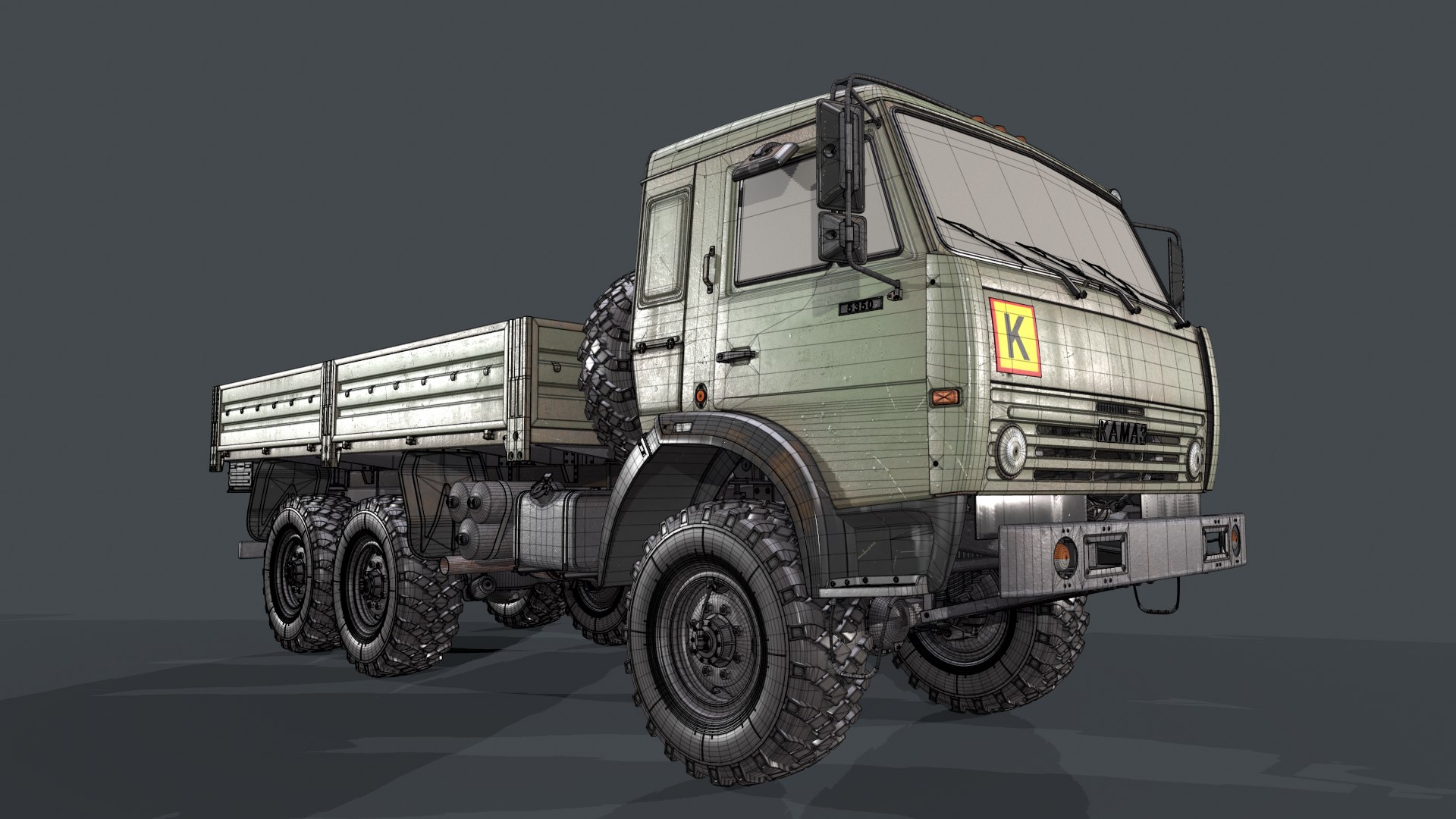 Kamaz 5350 Cargo 3D Model - TurboSquid 2134459