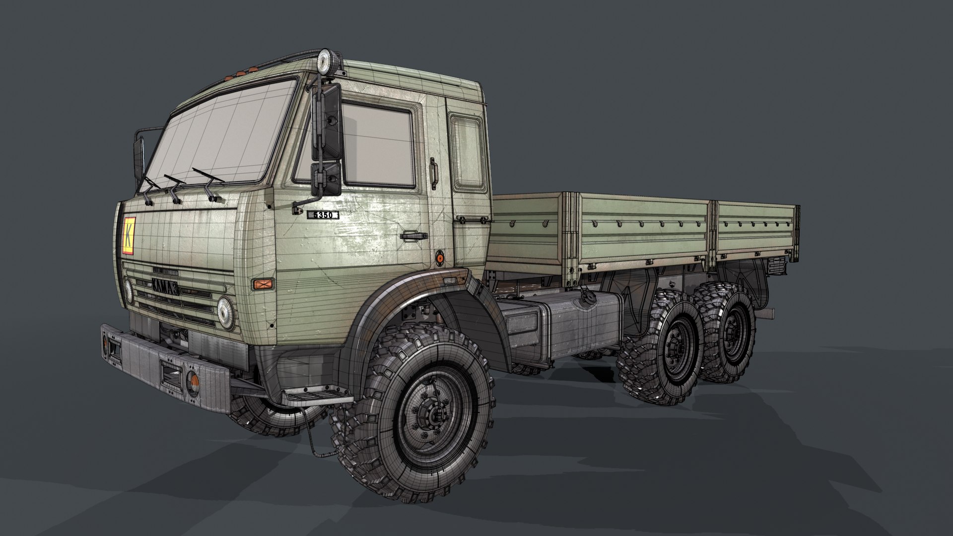 Kamaz 5350 Cargo 3D Model - TurboSquid 2134459