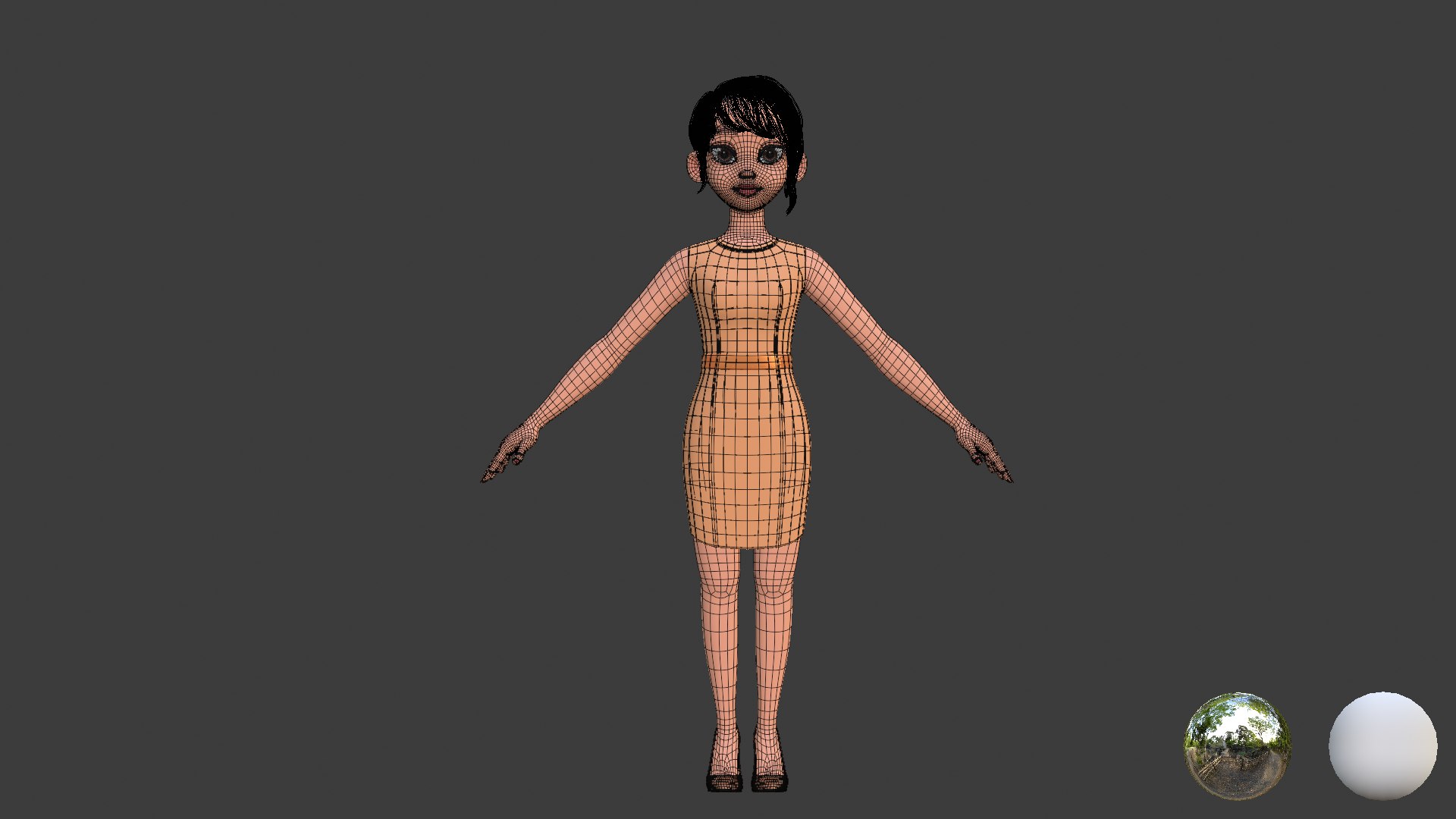 3D Amy Girl Cartoon Character - TurboSquid 1930624