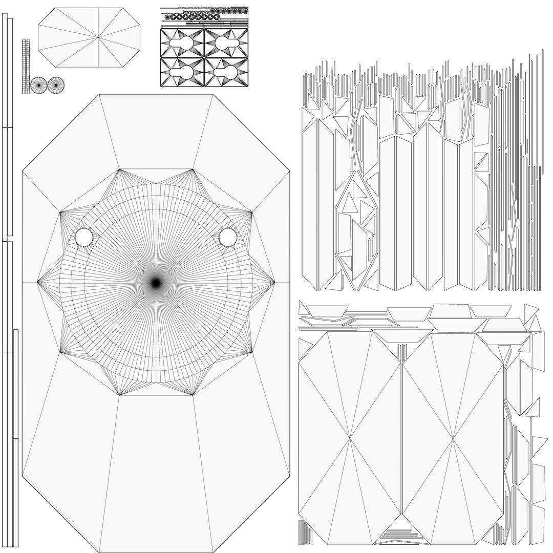 3D Brian Gold Mirror Art - TurboSquid 2405540