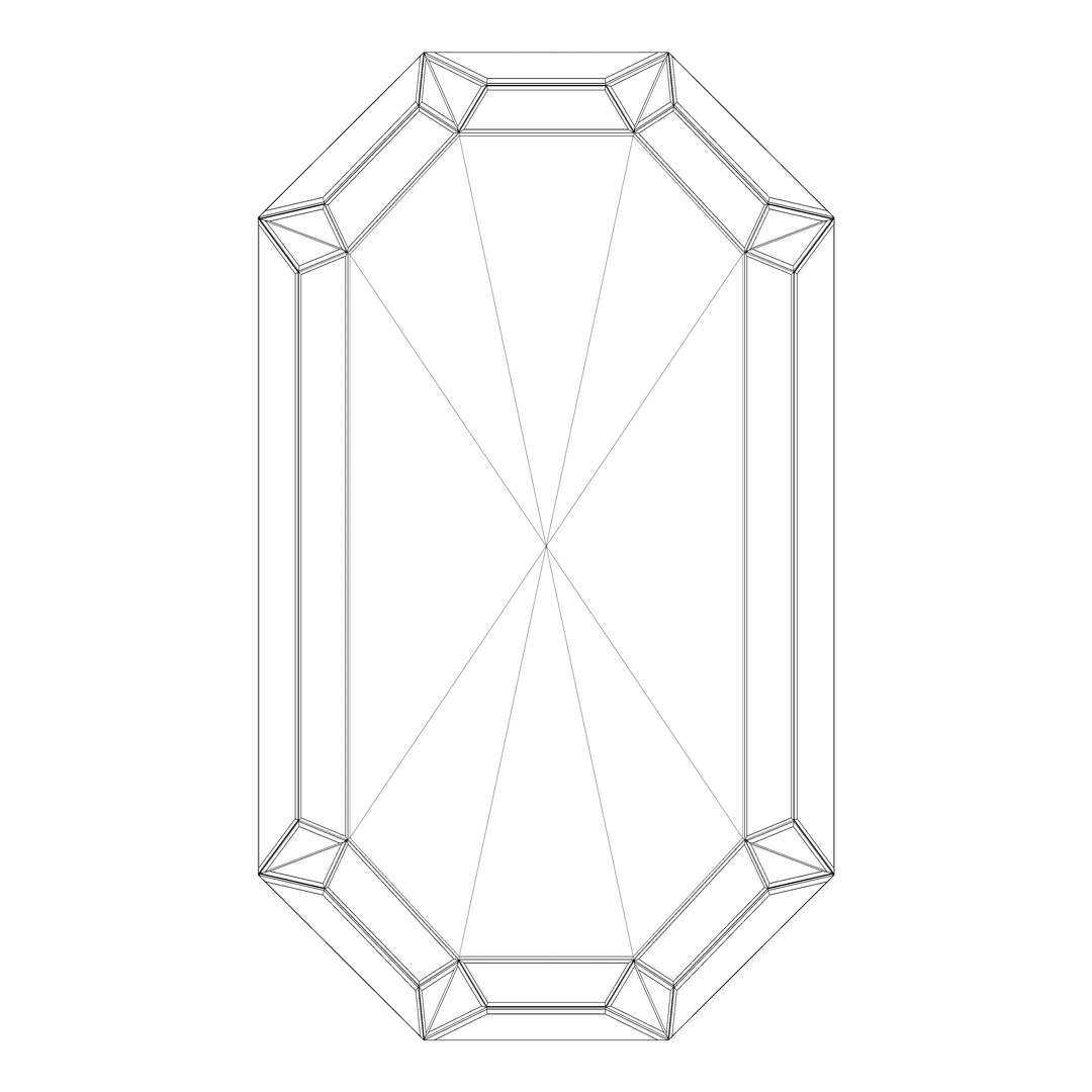 3D Brian Gold Mirror Art - TurboSquid 2405540