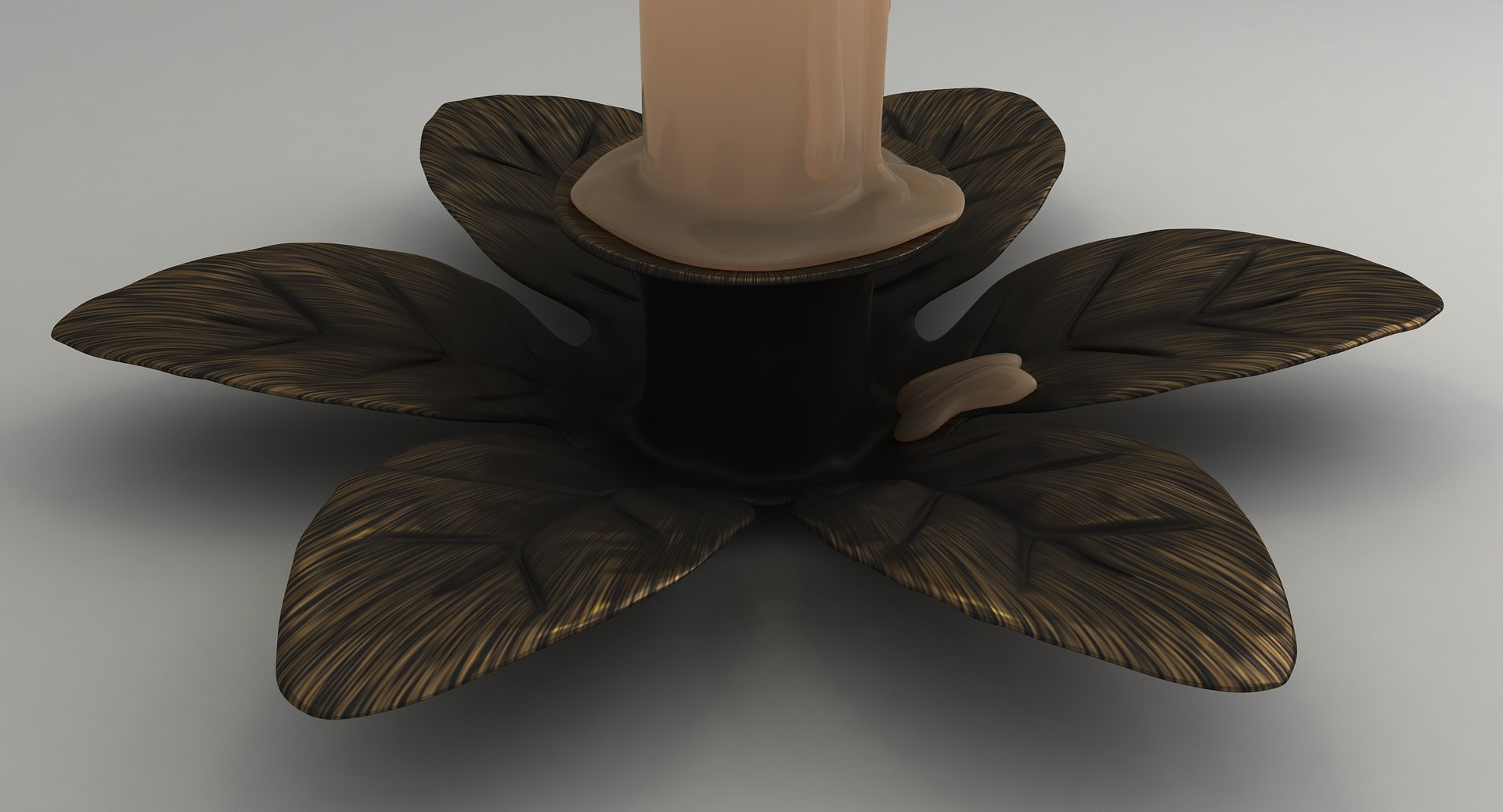 3d Model Candle Flame Light