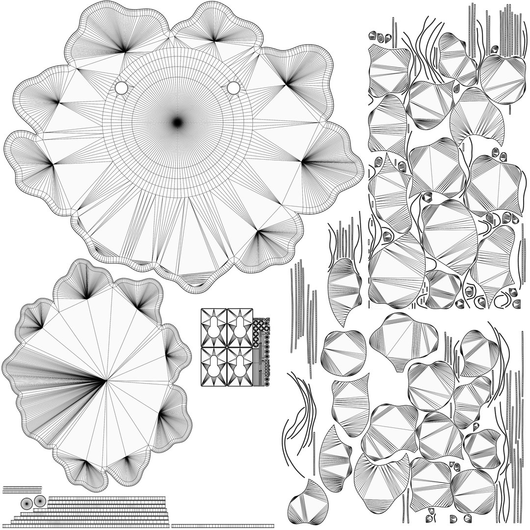 Gold Rose Navado Miror Art Model - TurboSquid 2337293