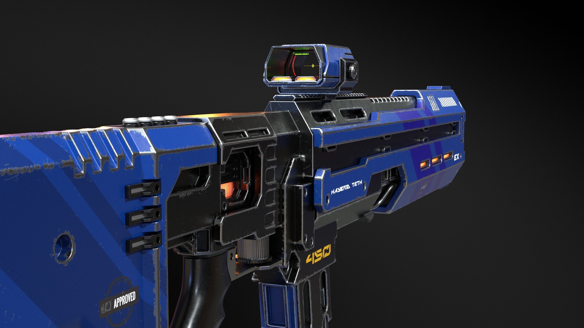3D Plasma Futuristic assault riflel - TurboSquid 1787393