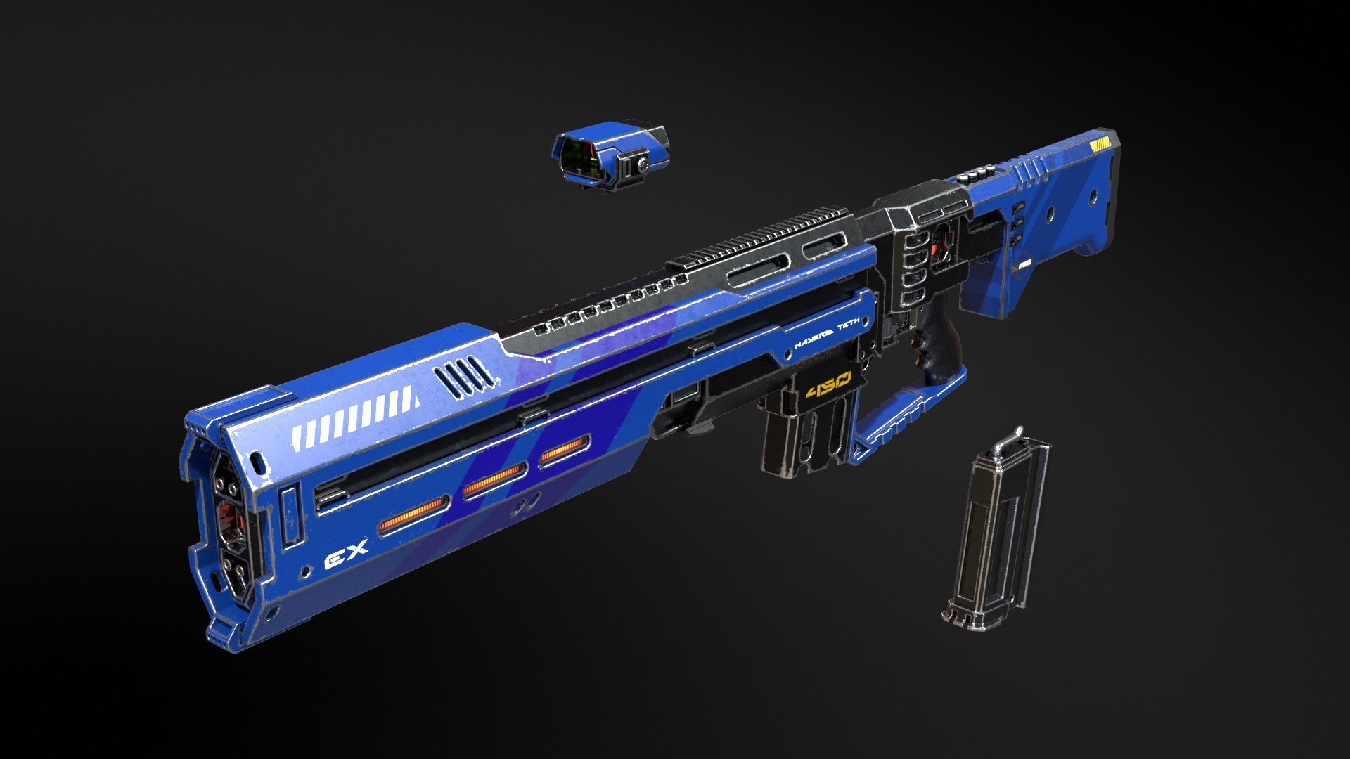 3D Plasma Futuristic Assault Riflel - TurboSquid 1787393