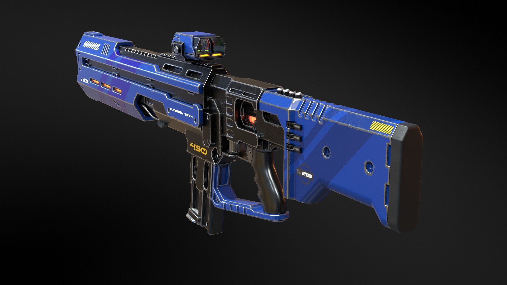 3D Plasma Futuristic assault riflel - TurboSquid 1787393