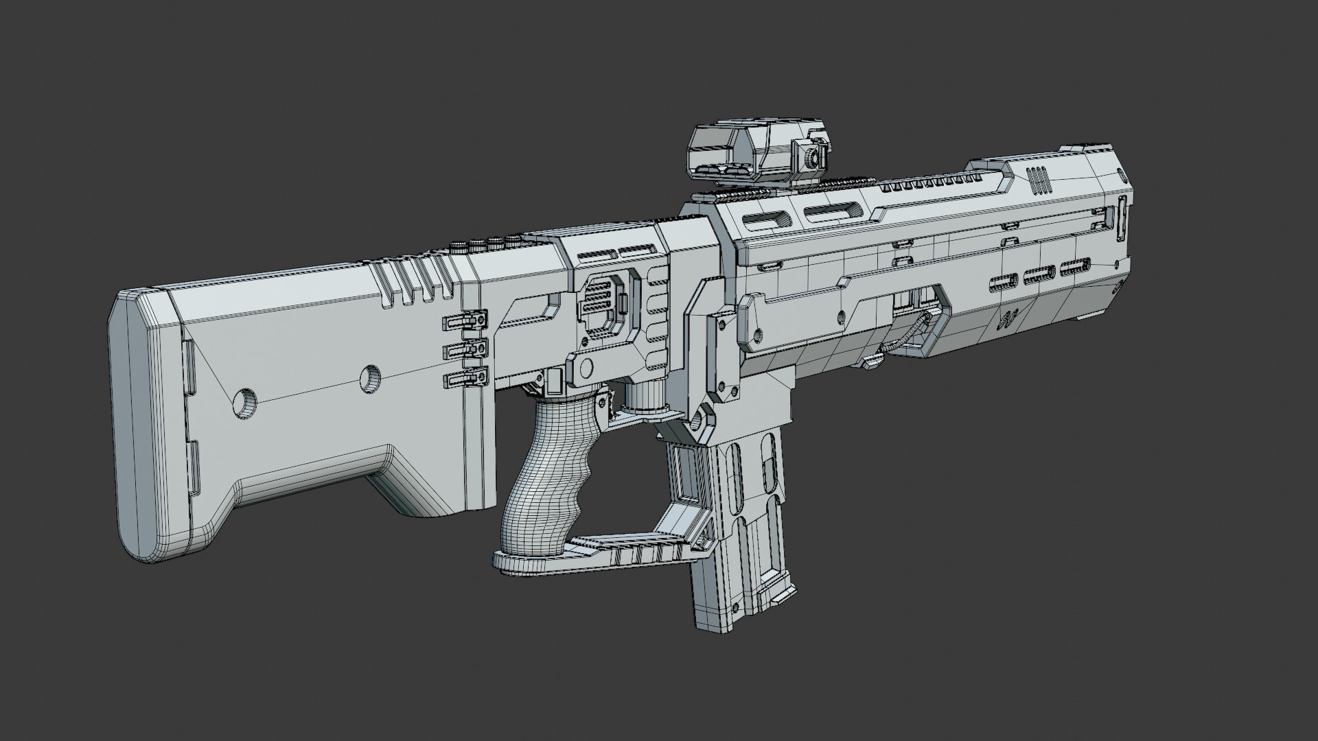 3D Plasma Futuristic Assault Riflel - TurboSquid 1787393