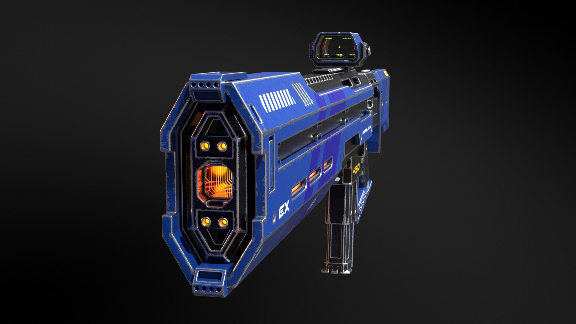 3D Plasma Futuristic Assault Riflel - TurboSquid 1787393
