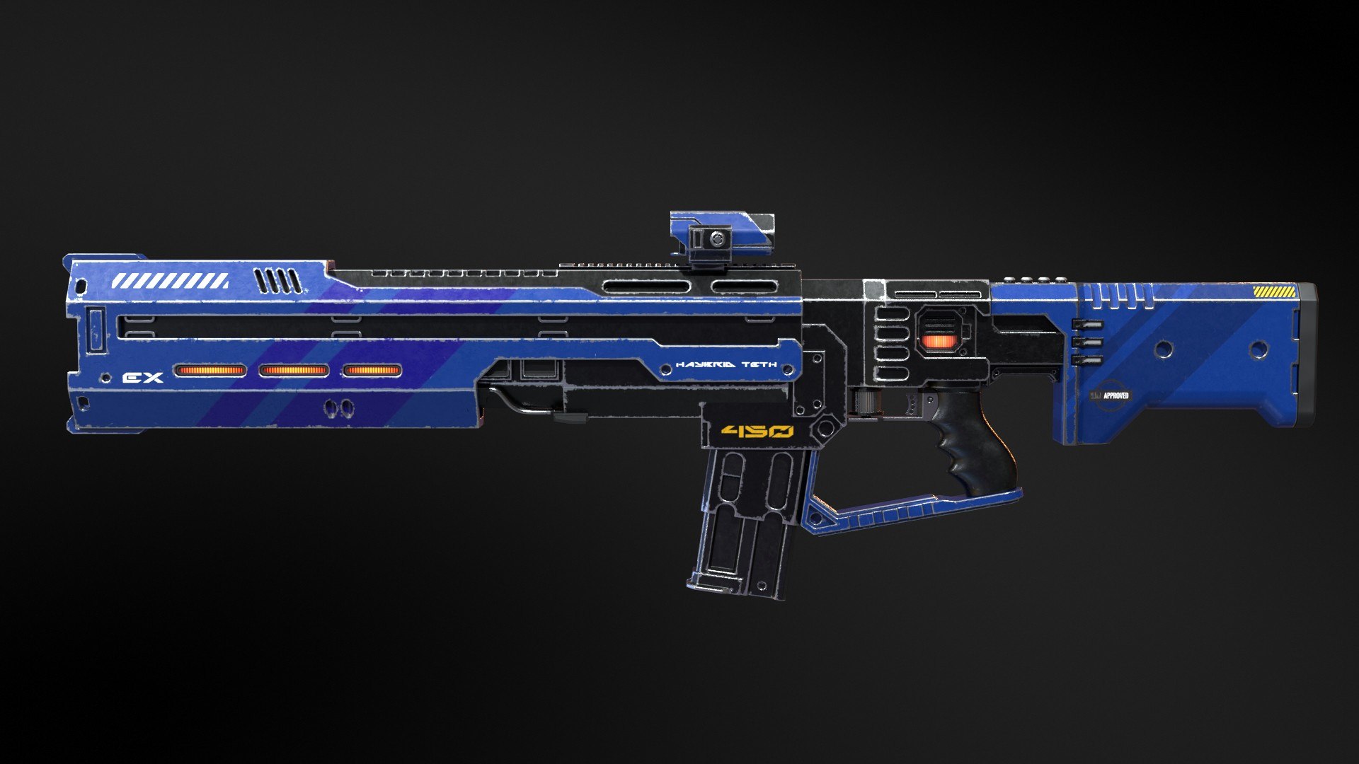 3D Plasma Futuristic Assault Riflel - TurboSquid 1787393