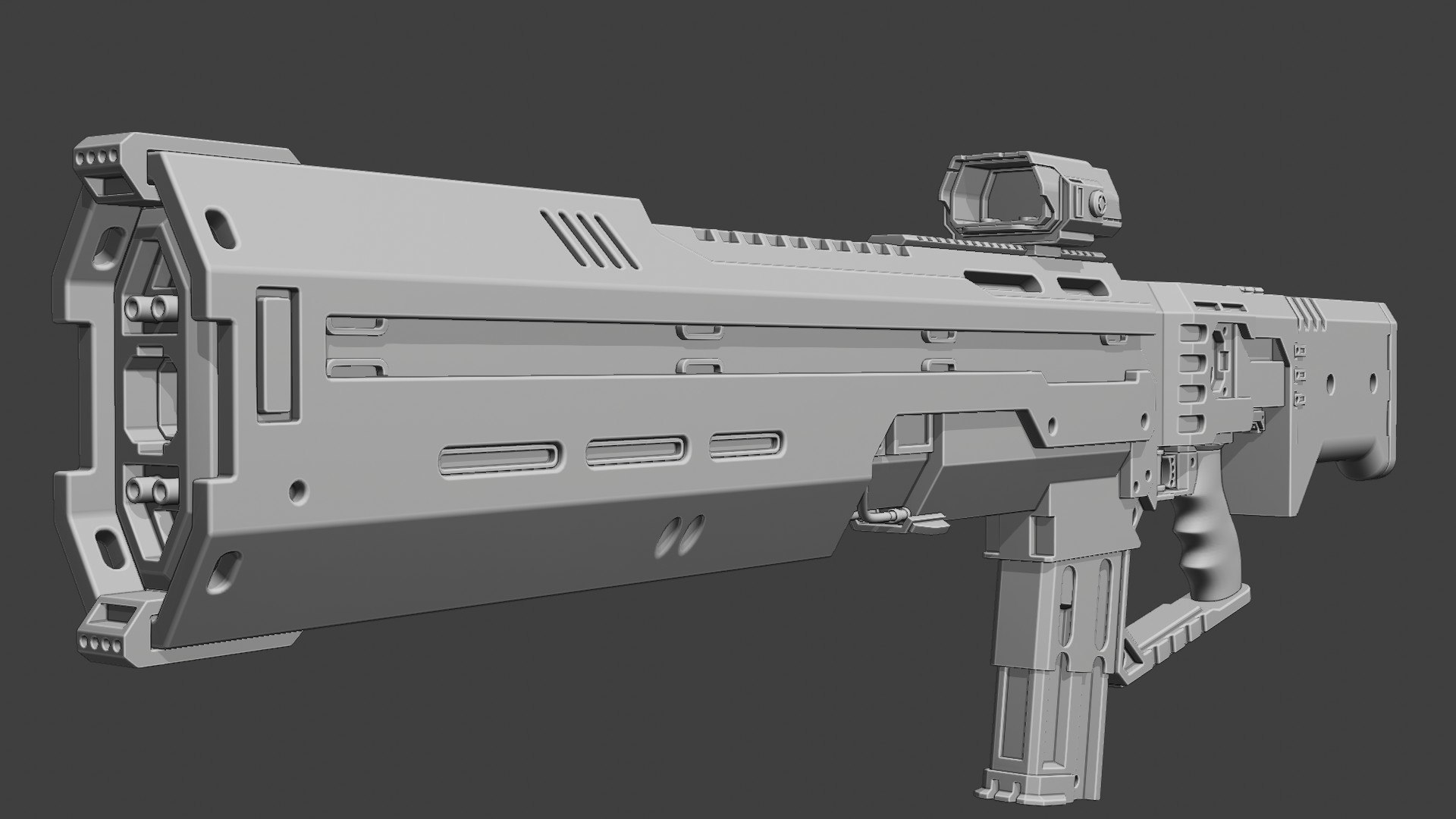 3D Plasma Futuristic Assault Riflel - TurboSquid 1787393