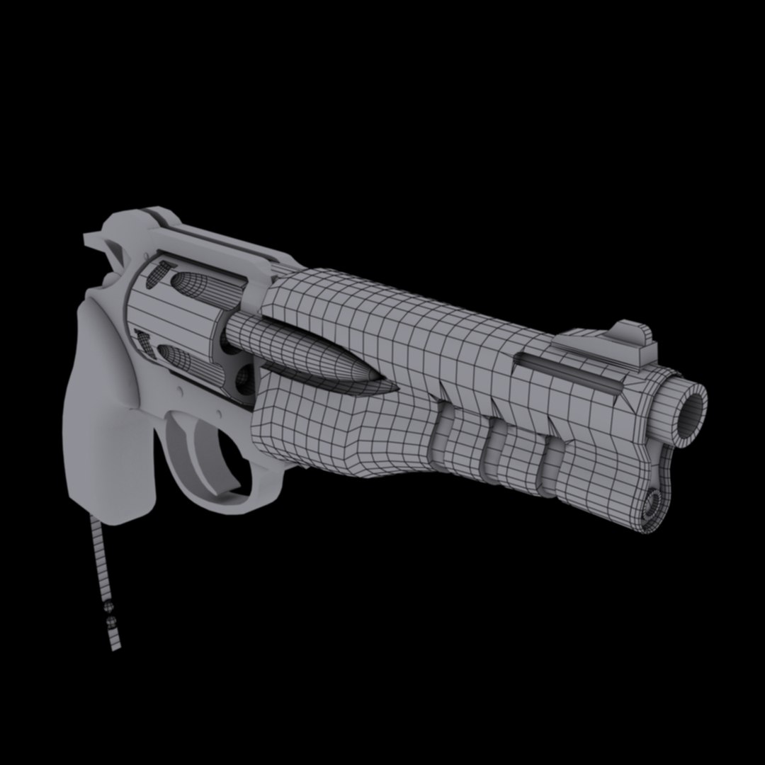 Anime Grenadier Weapon Gun 3d Model