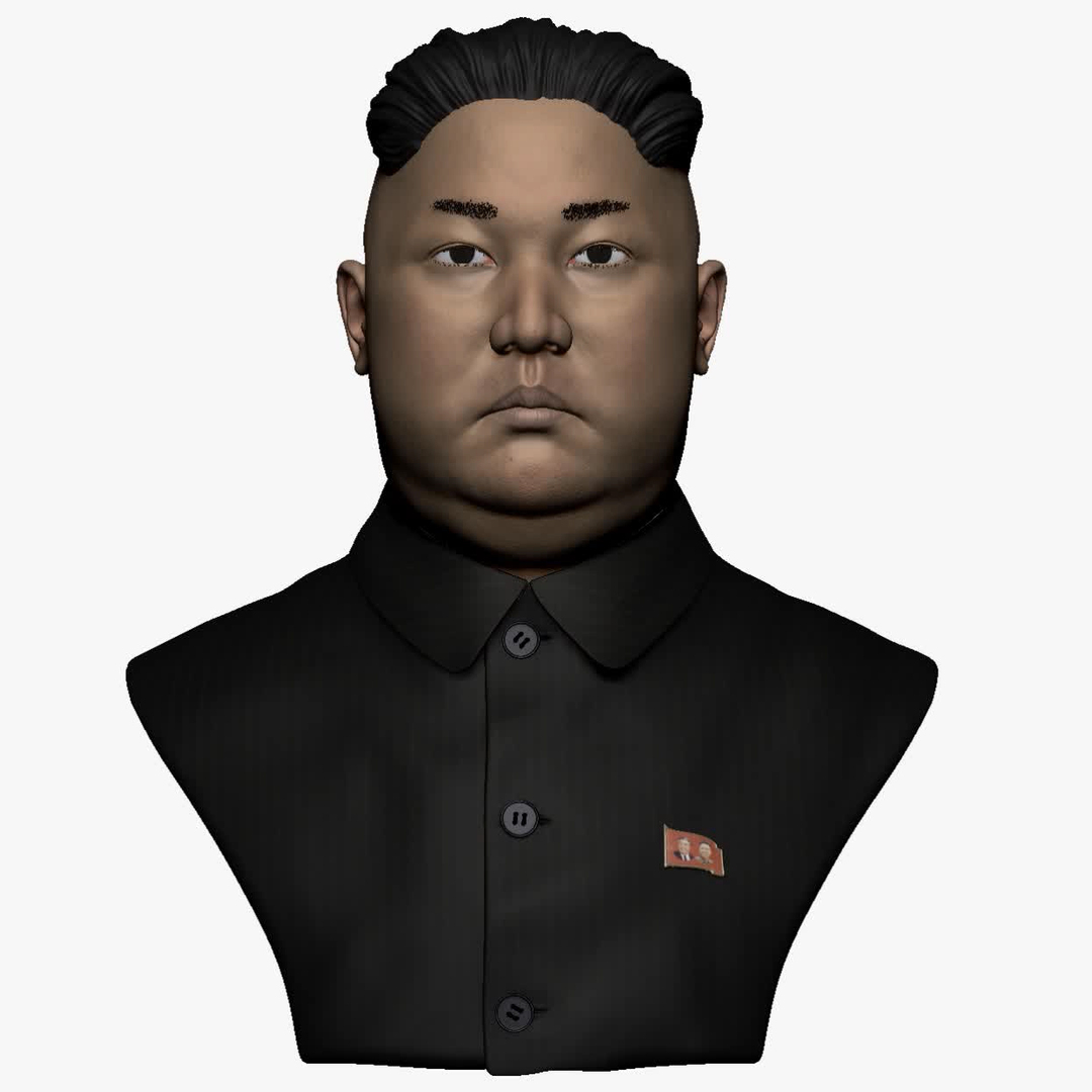 Bust Kim Jong-un 3d Model