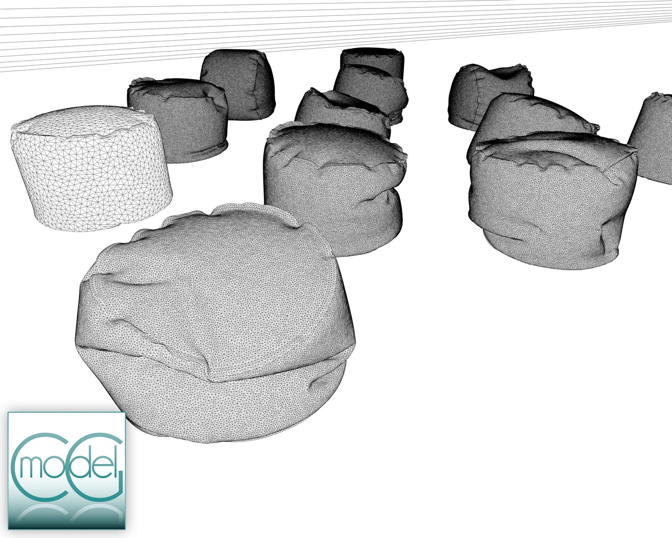 3d Pouf Model
