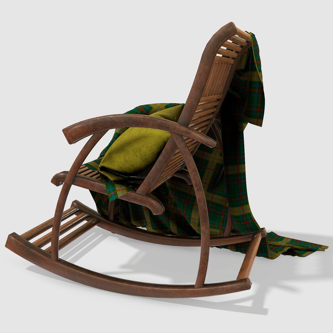3D Model Rocking Chair Modeled - TurboSquid 1448250