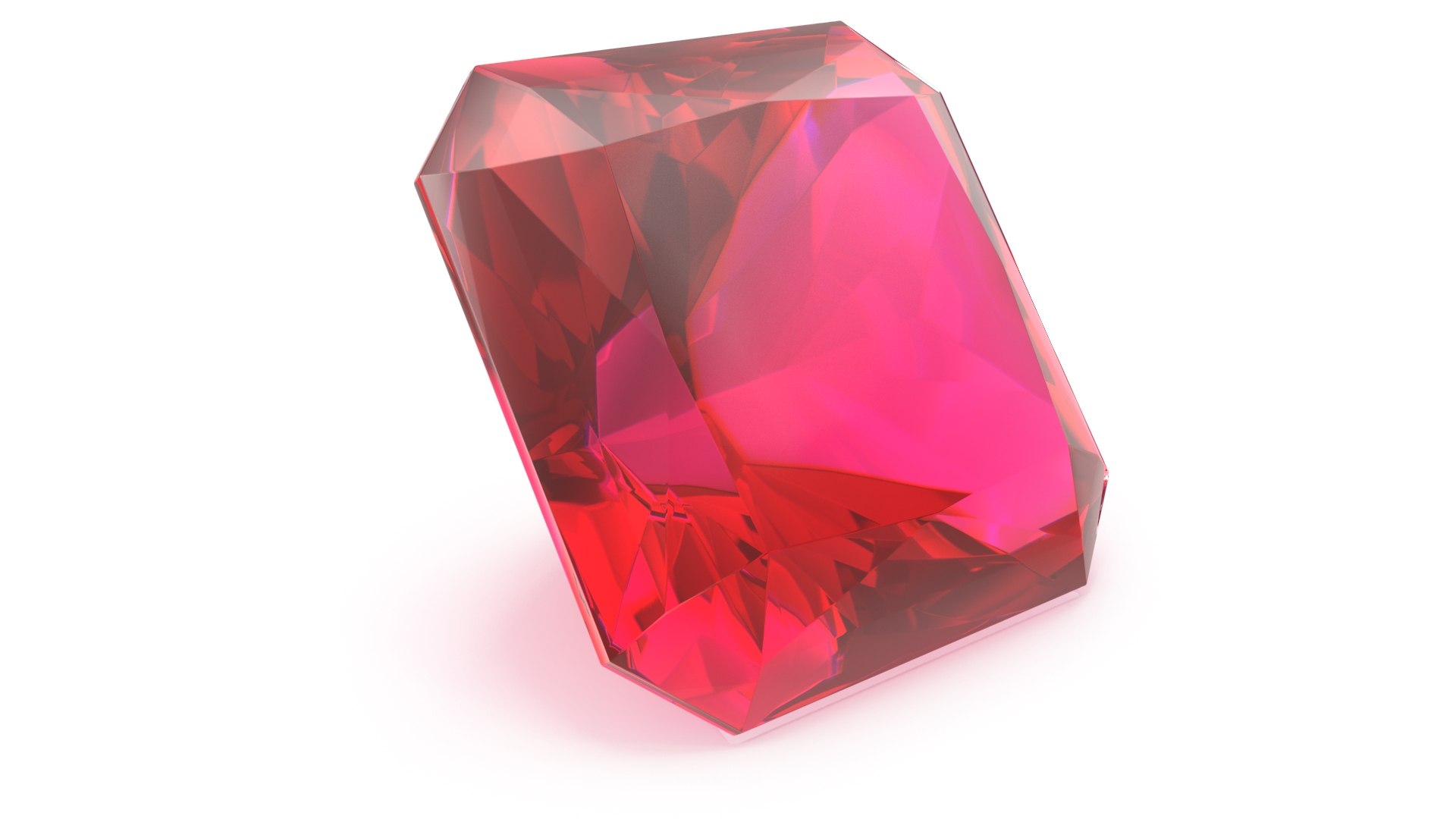 3D Radiant Cut Pink Topaz - TurboSquid 1870016