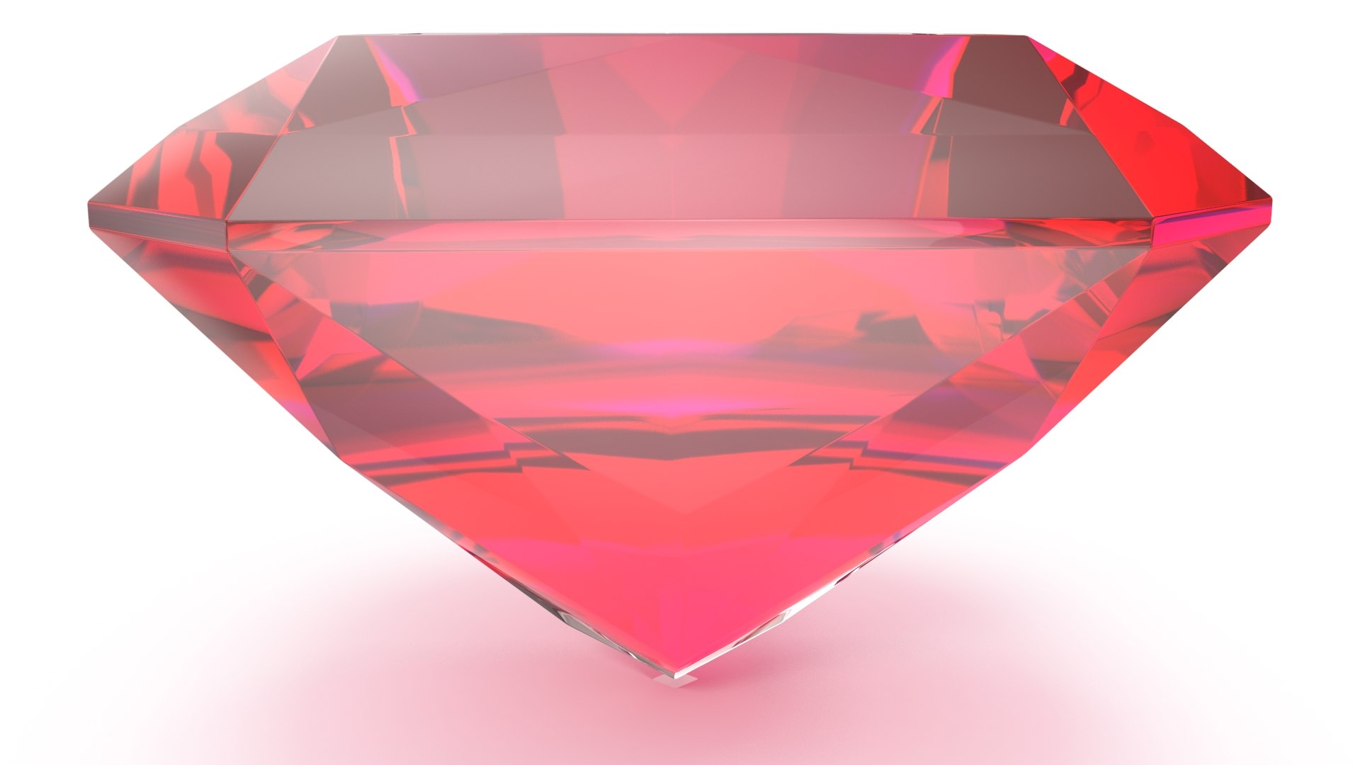 3D Radiant Cut Pink Topaz - TurboSquid 1870016