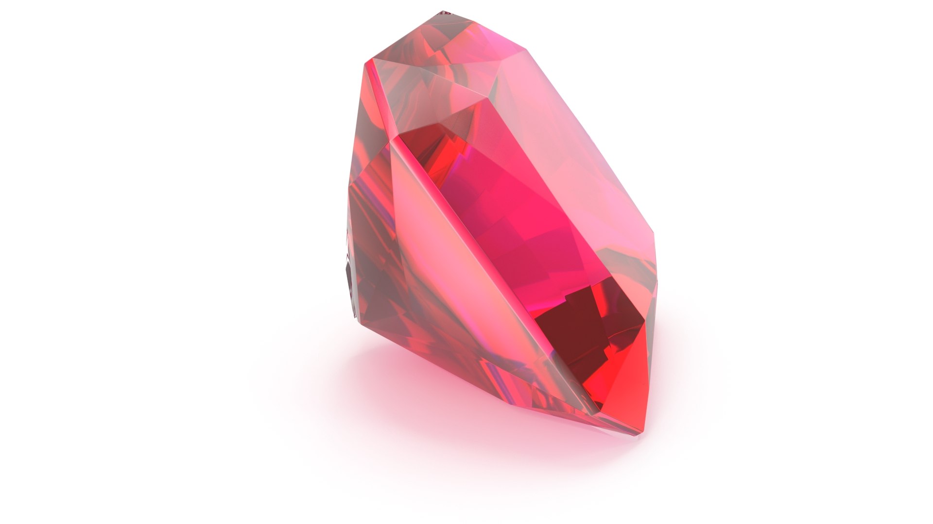 3D Radiant Cut Pink Topaz - TurboSquid 1870016