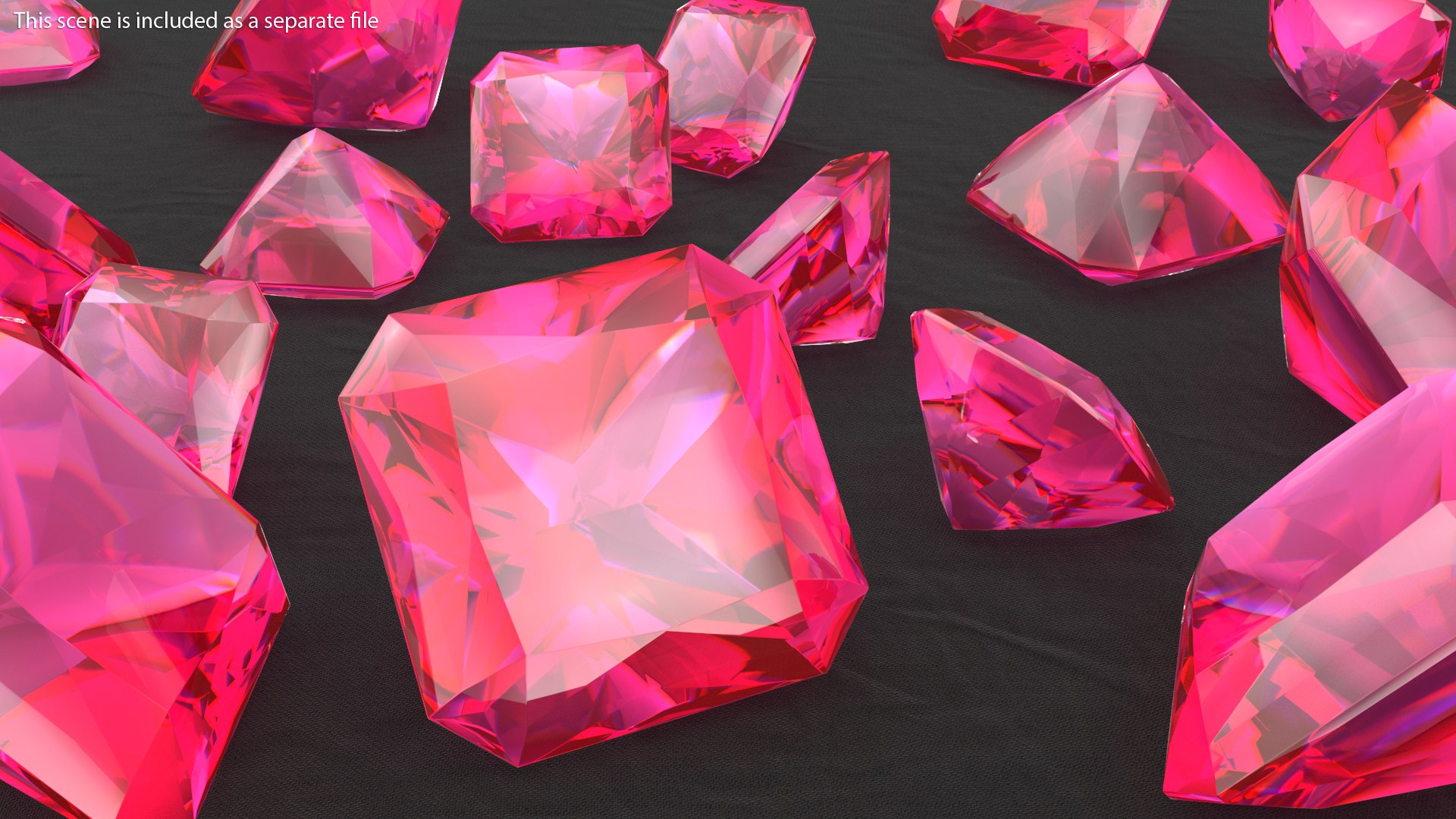 3D Radiant Cut Pink Topaz - TurboSquid 1870016