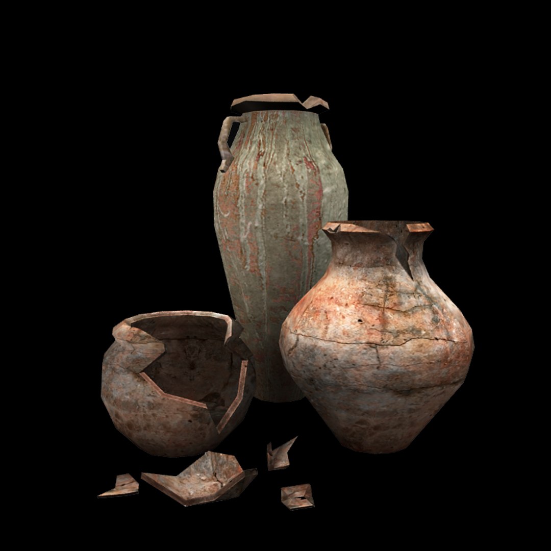 3d Broken Pots