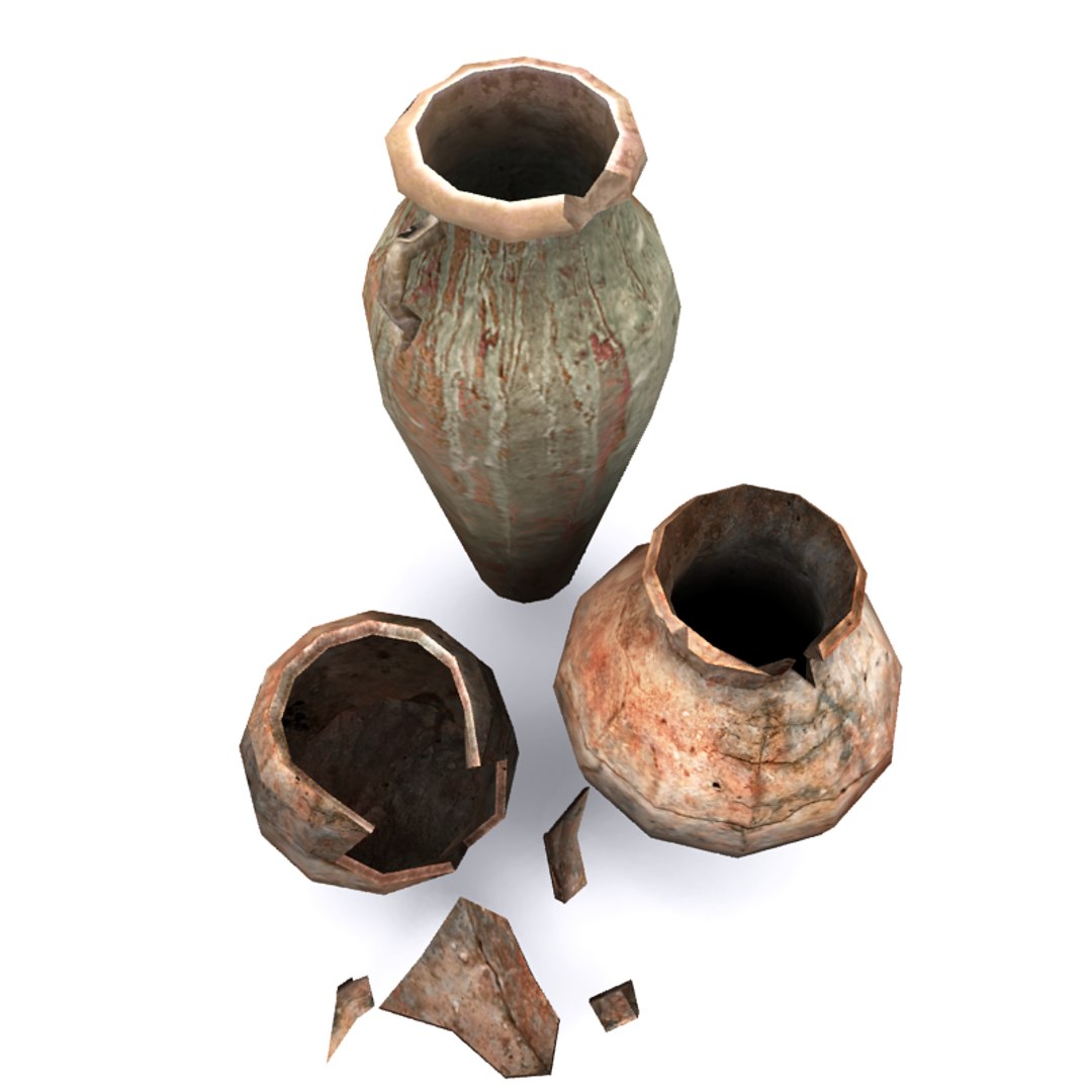 3d Broken Pots