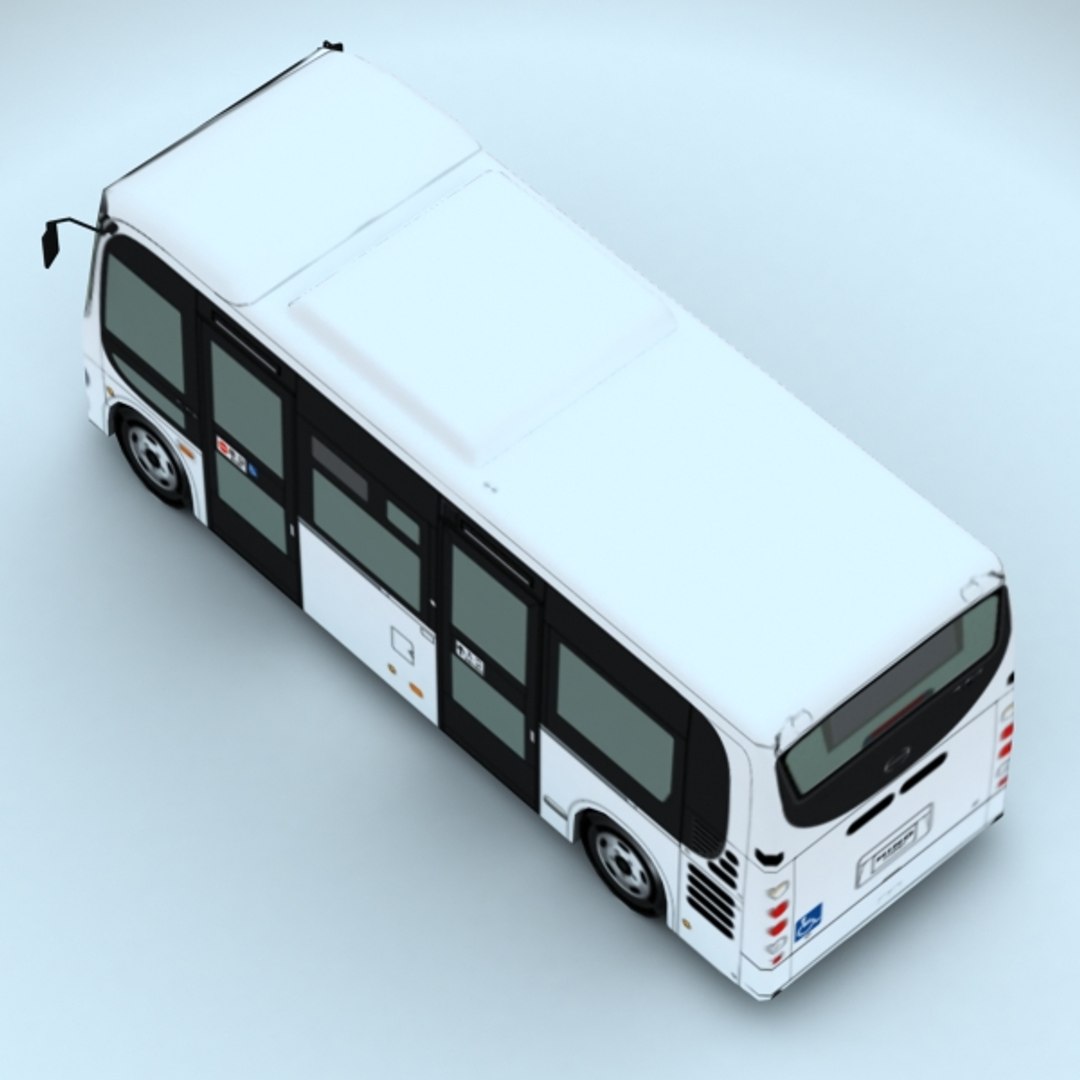 3d 2008 Hino Poncho Bus