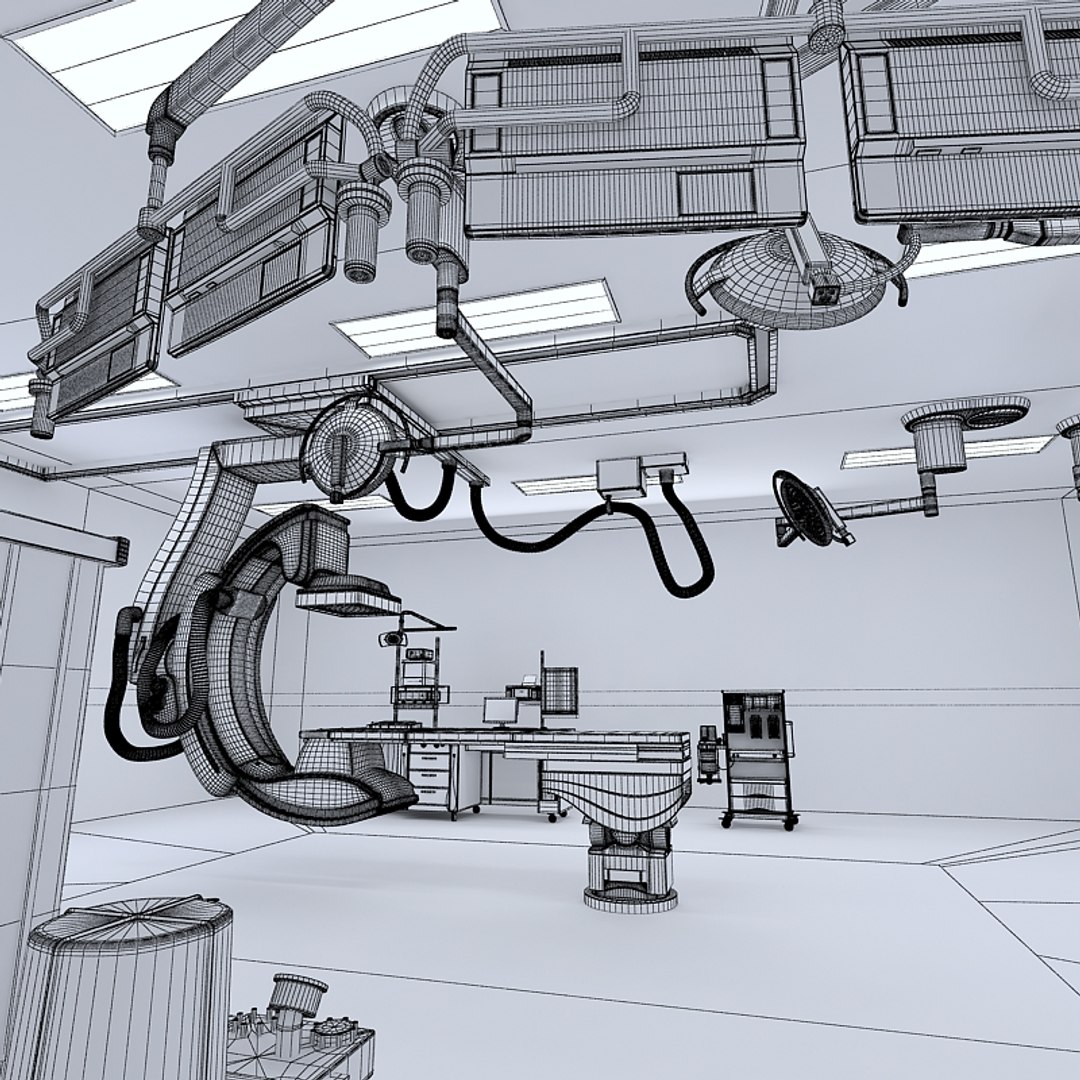 operating room 3d max