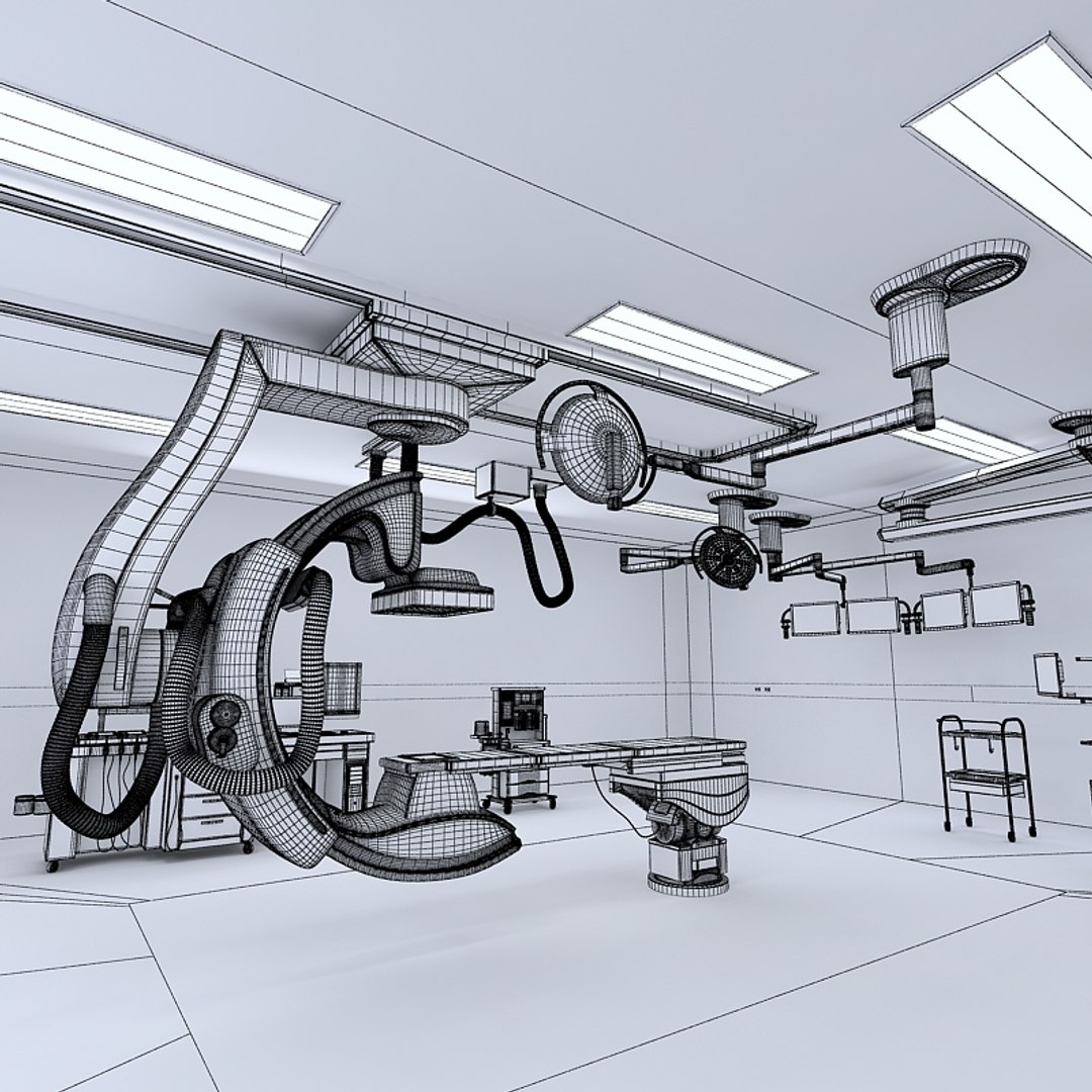 operating room 3d max
