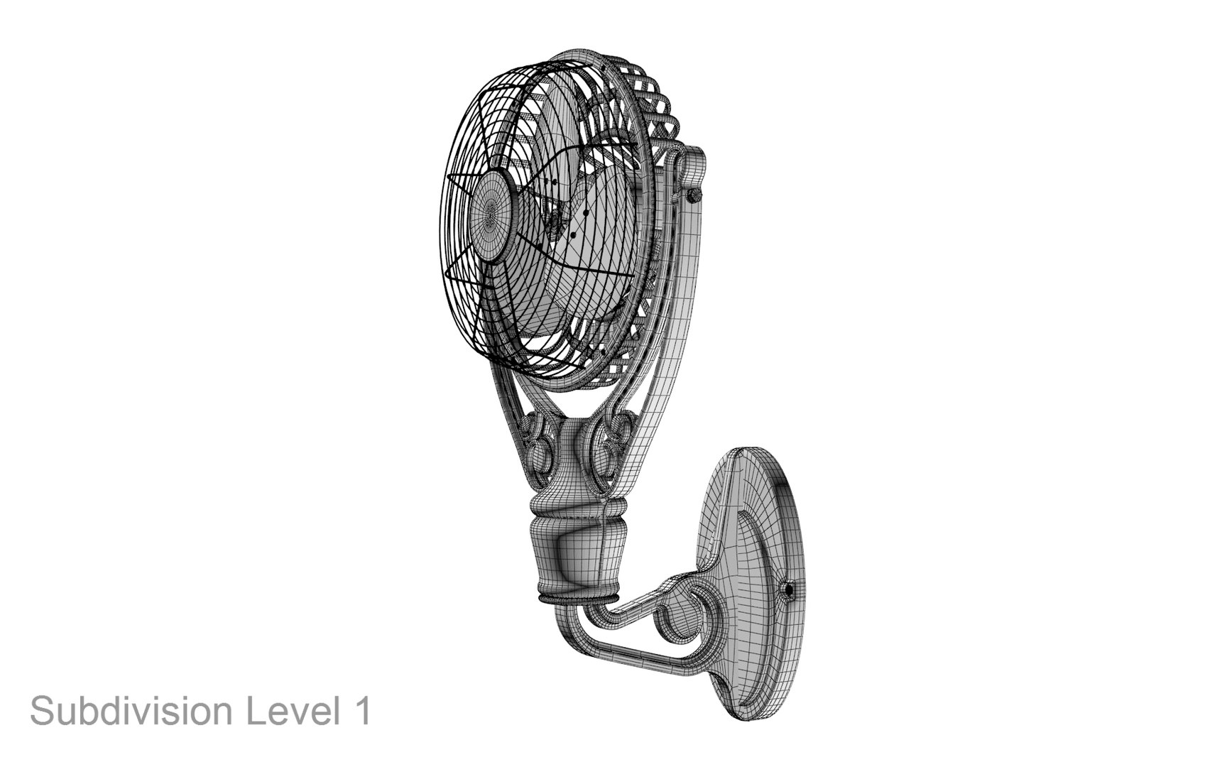 3D Old Havana Wall Fan Model - TurboSquid 2426513