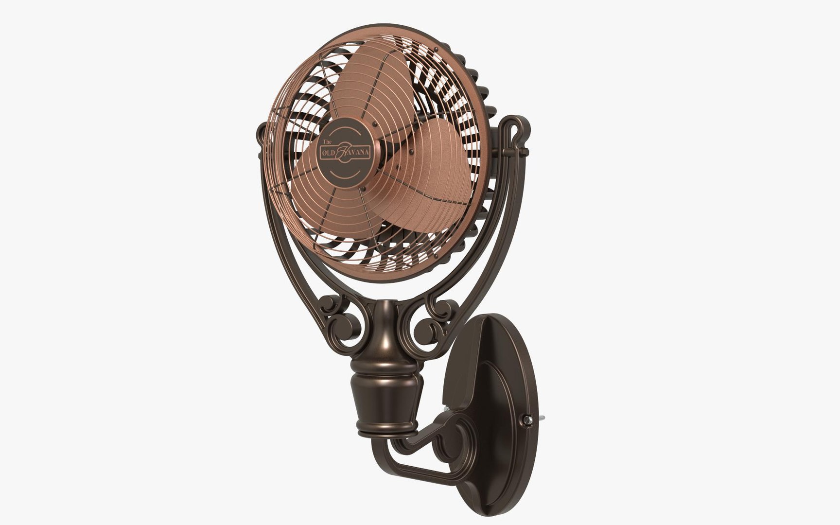 3D Old Havana Wall Fan Model - TurboSquid 2426513