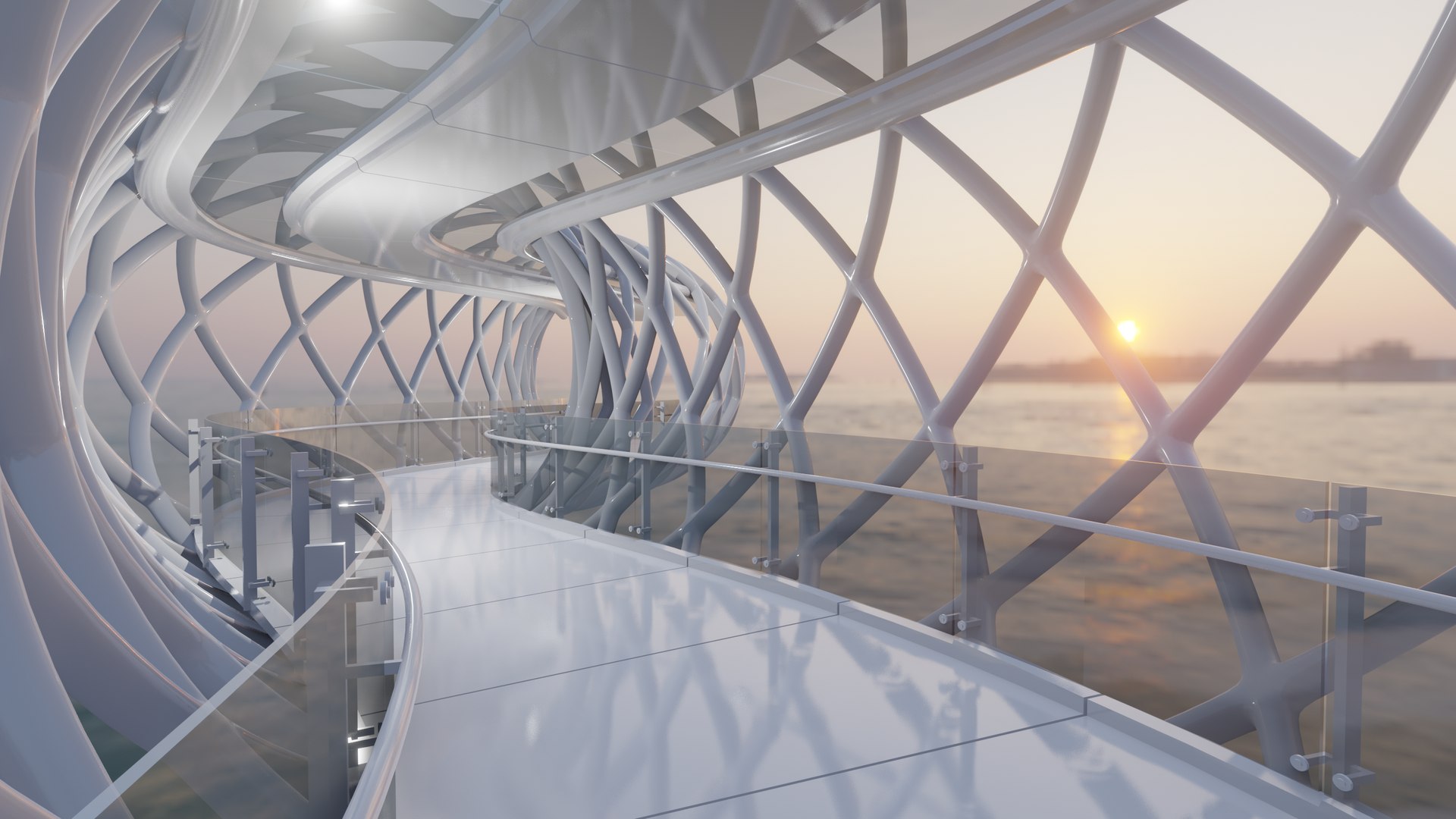 3D Future Bridge 03 - TurboSquid 1894500