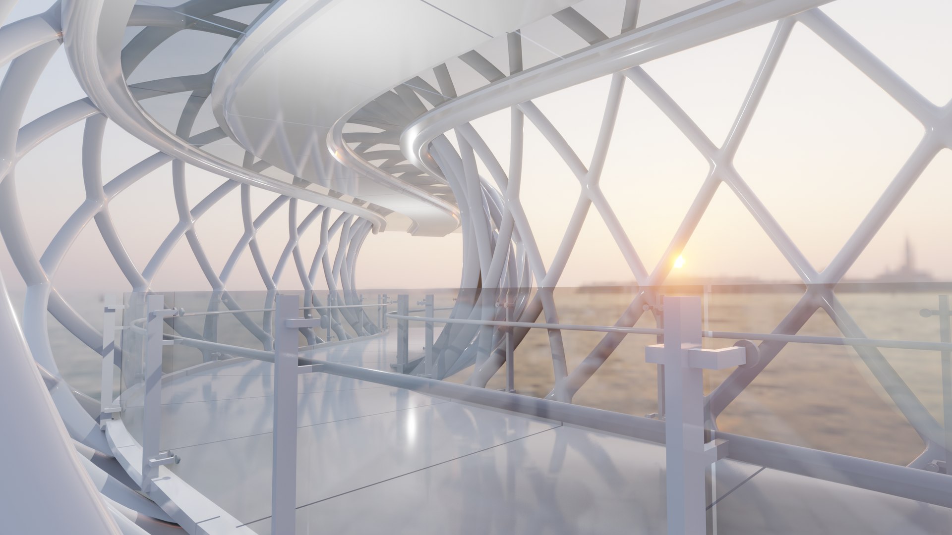 3D Future Bridge 03 - TurboSquid 1894500