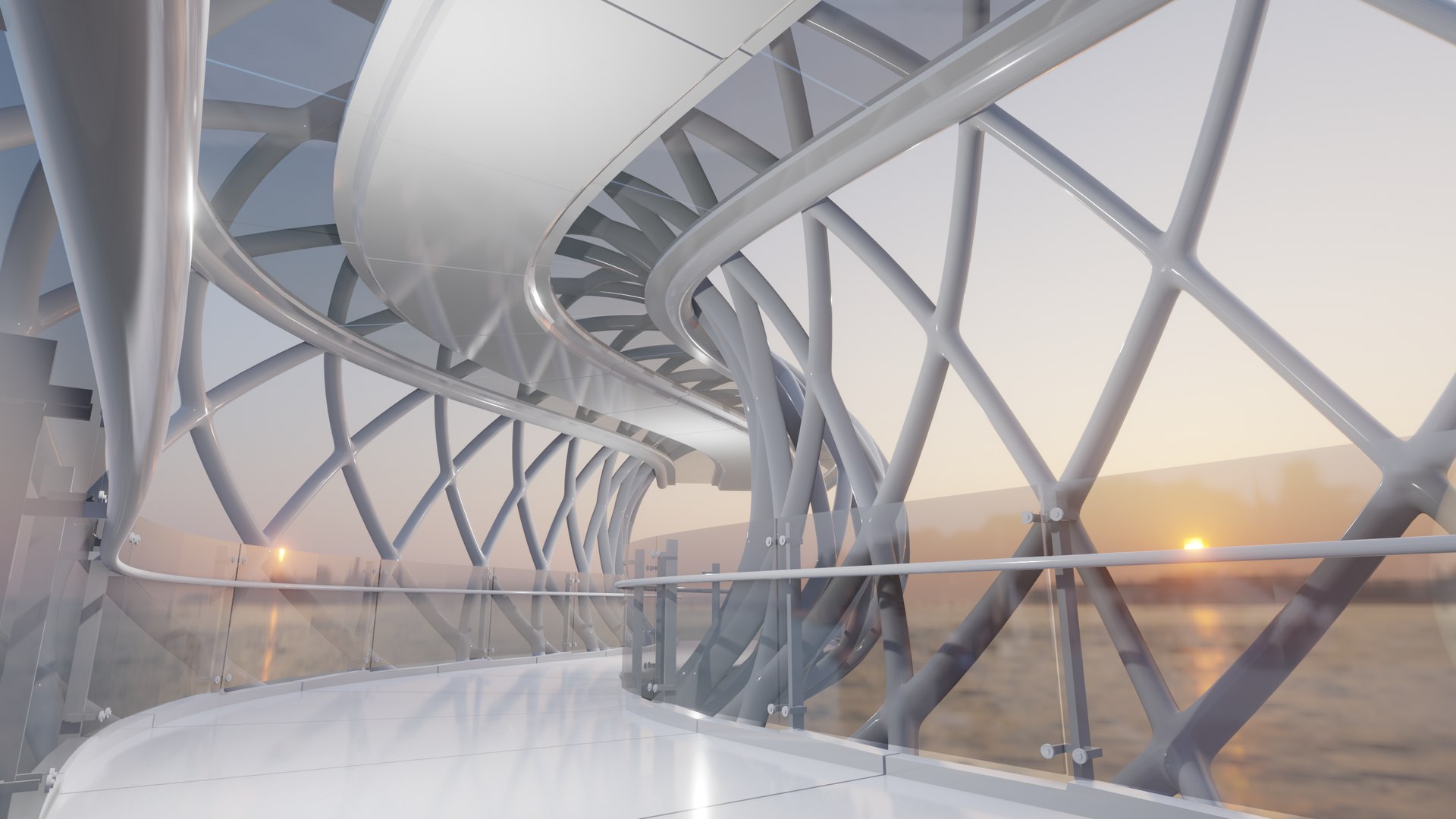 3D Future Bridge 03 - TurboSquid 1894500