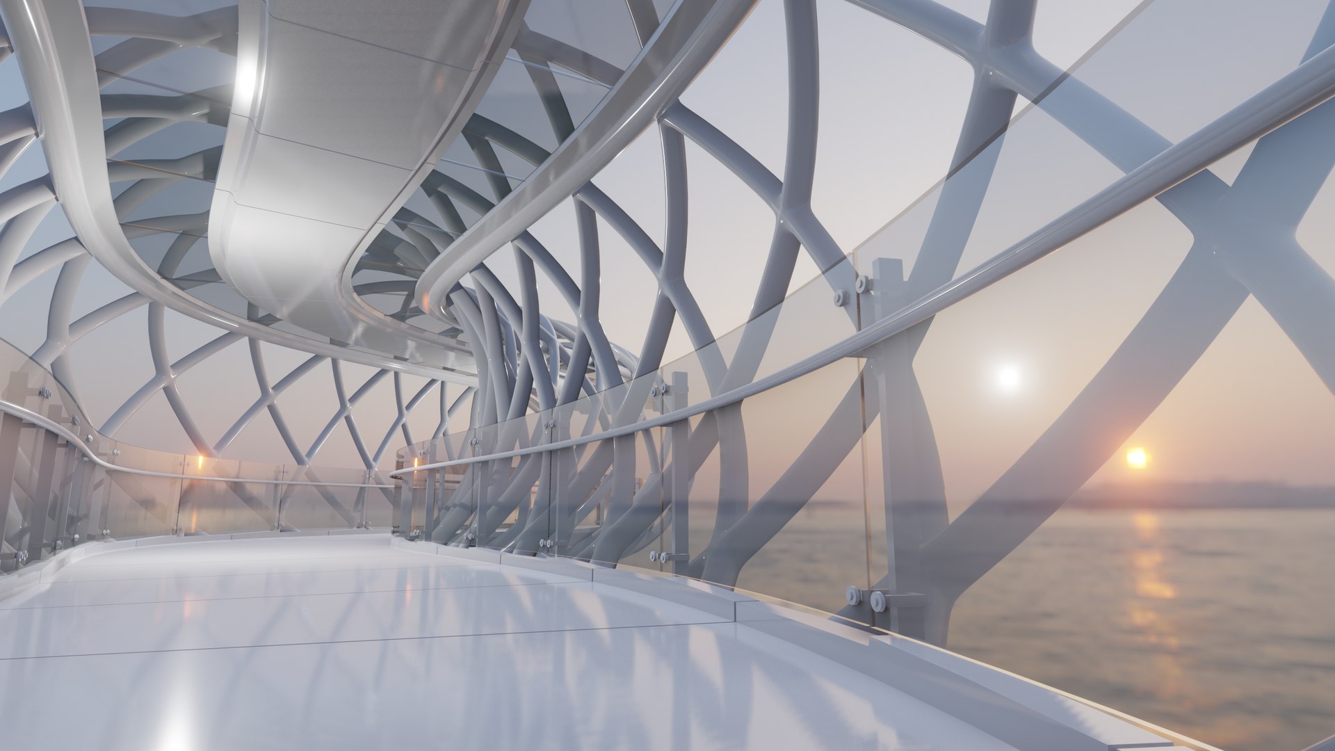 3D Future Bridge 03 - TurboSquid 1894500