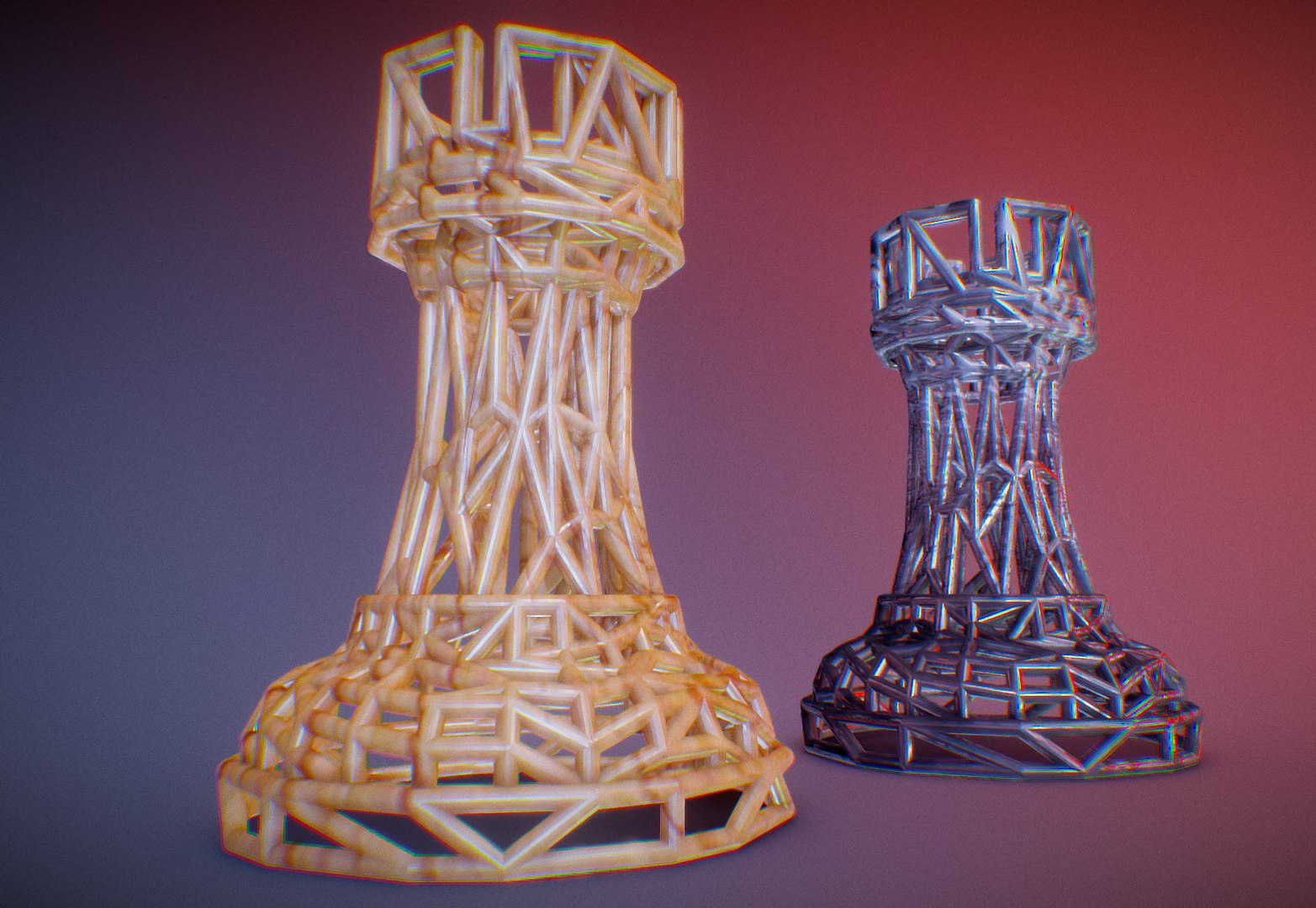 3D Model Rook Piece Chess Board - TurboSquid 1487997