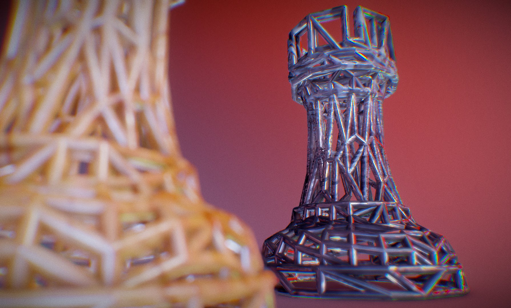 3D Model Rook Piece Chess Board - TurboSquid 1487997