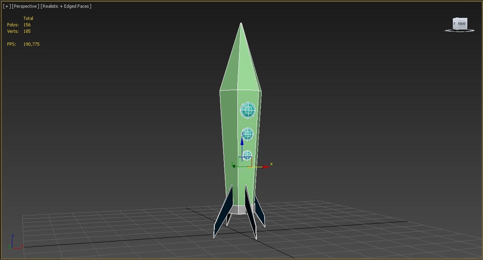 3d model of interstellar rocket