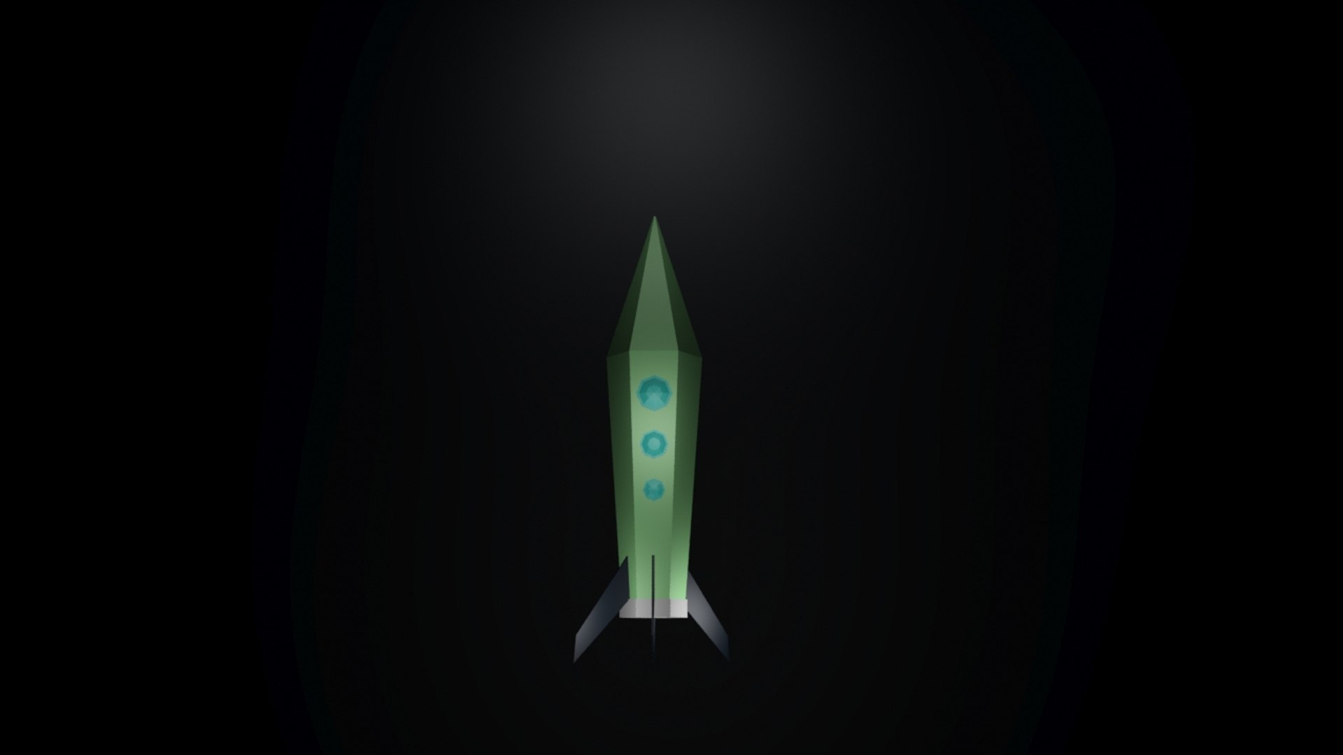 3d model of interstellar rocket