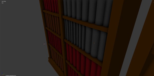 modular library set 3d model