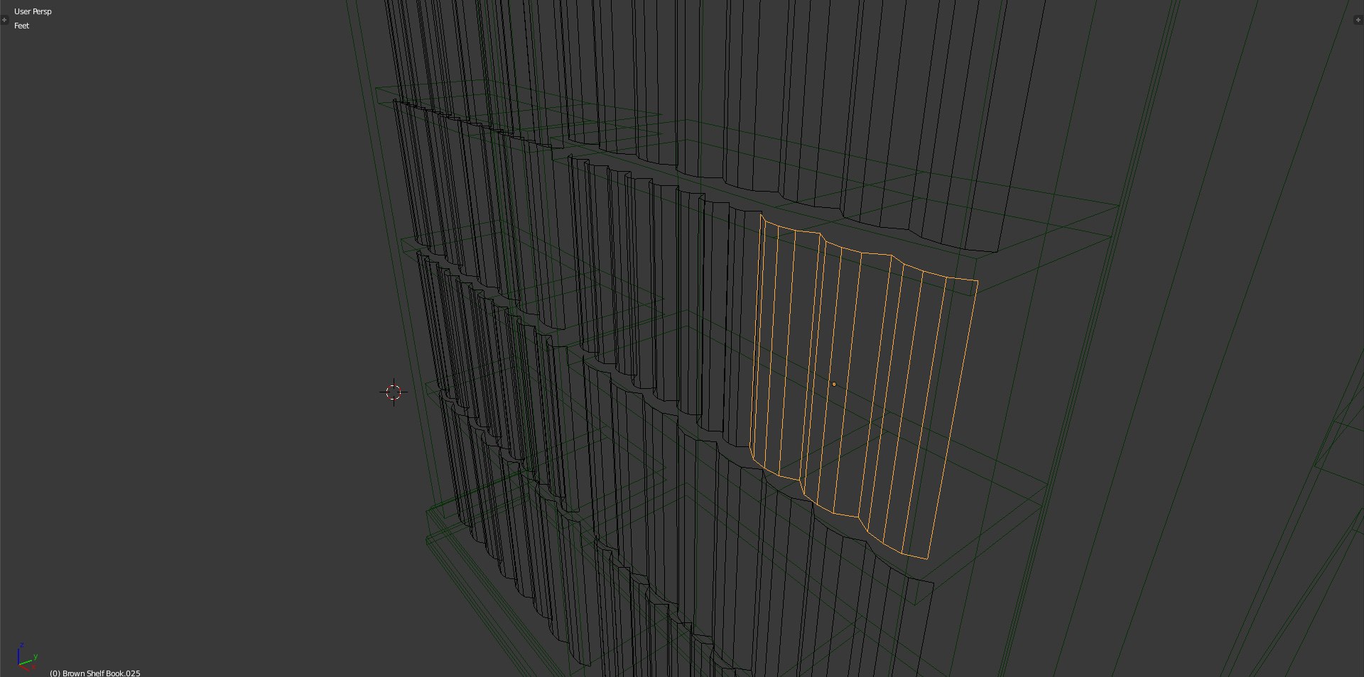modular library set 3d model