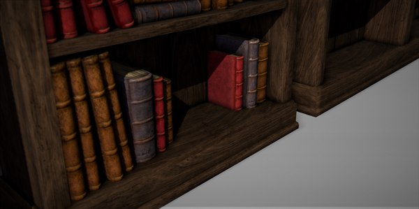 modular library set 3d model