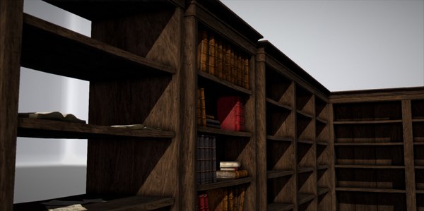 modular library set 3d model