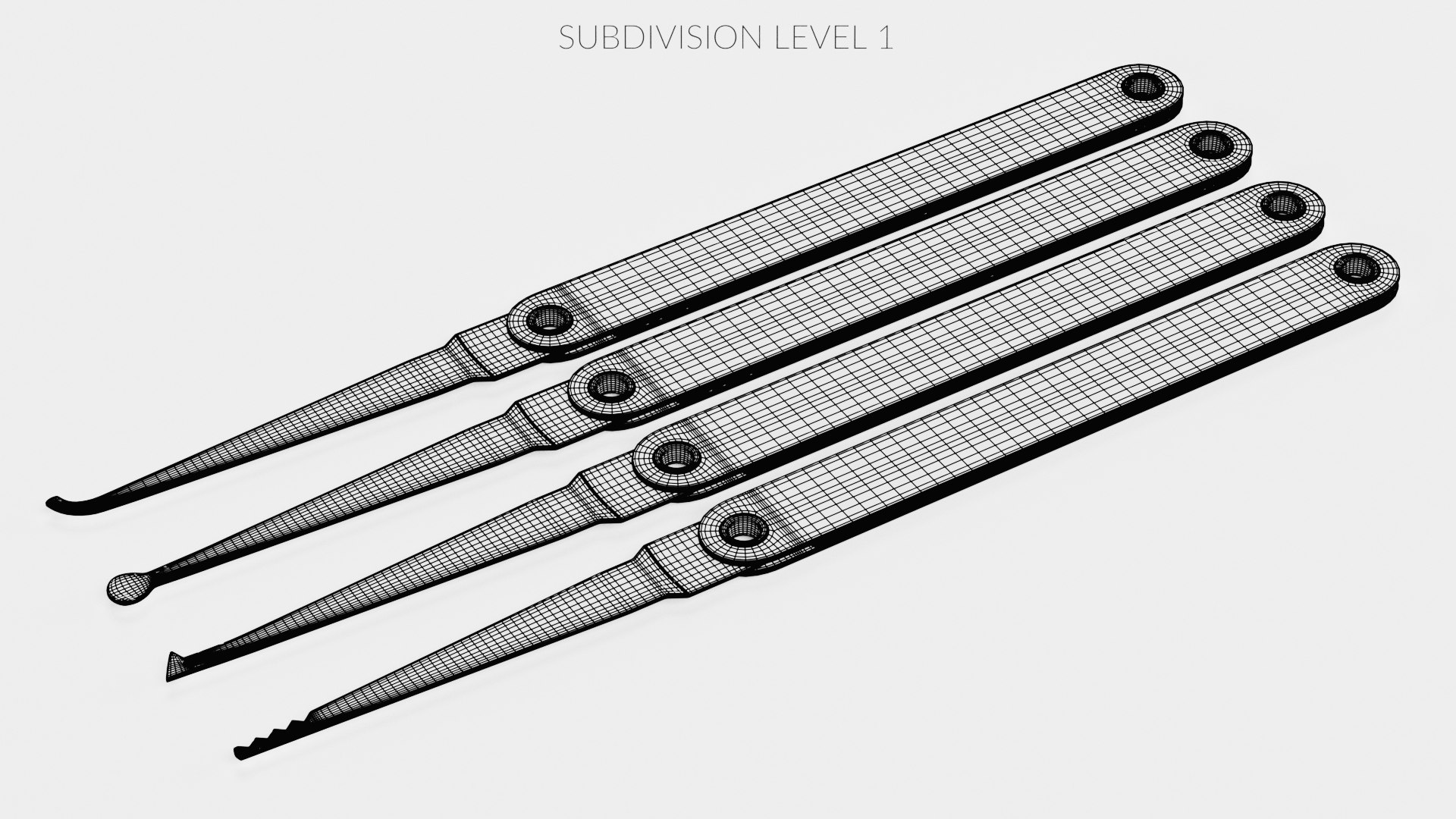 3D Model Lockpicks - TurboSquid 1809836