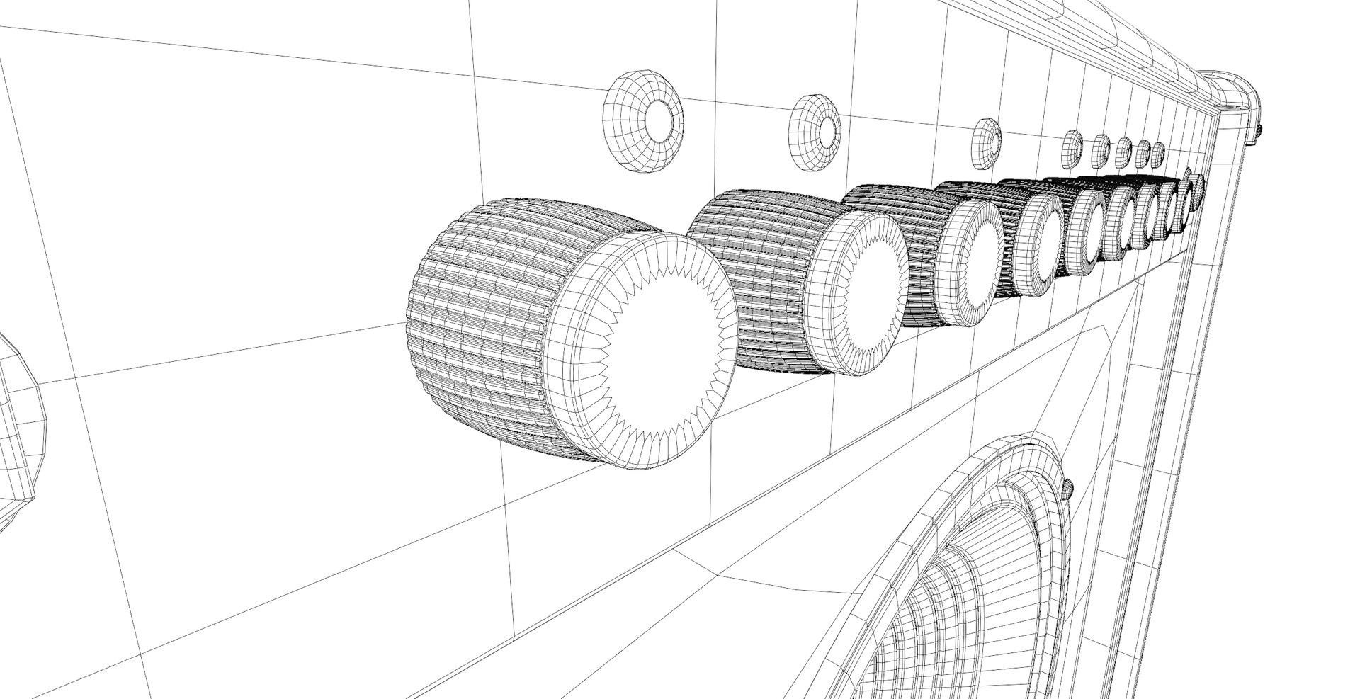 3D Marshall MG101-FX Amplifier - TurboSquid 1995898