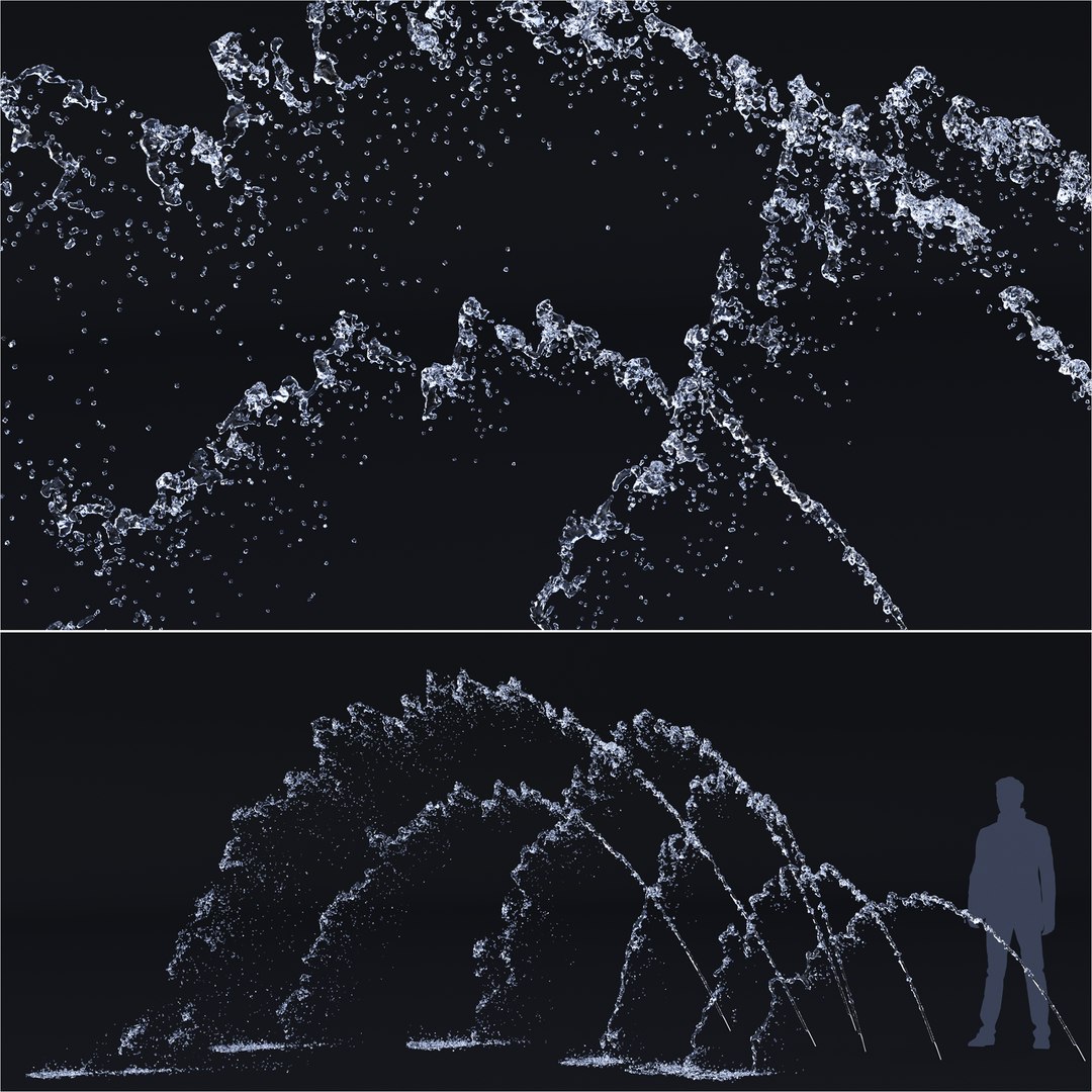 Six Animated Fountains 3D Model - TurboSquid 2356630